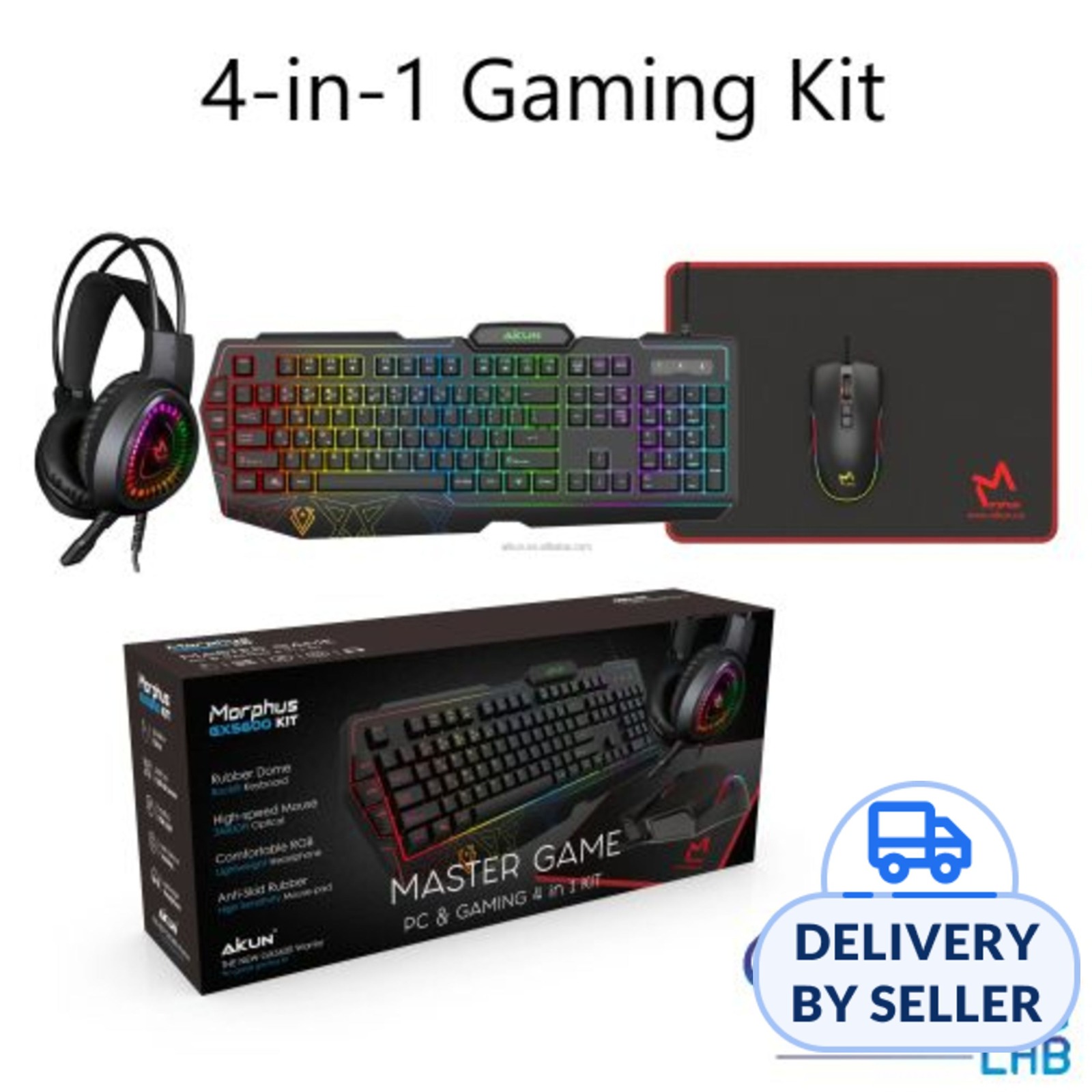 D.LAB 4 In 1 Gaming Combo Kit (GX6100) | NTUC FairPrice