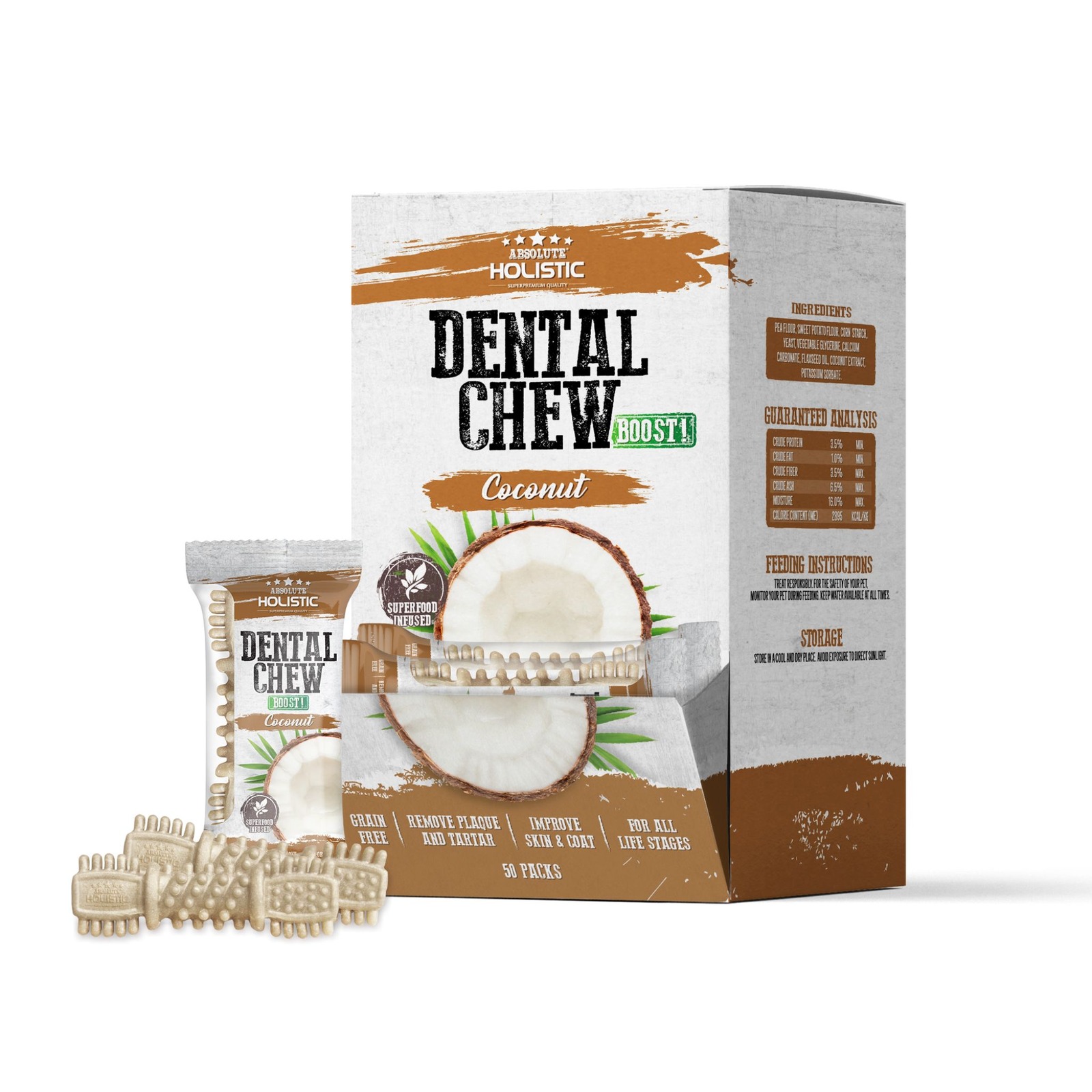 Absolute Holistic Coconut Boost Dental Chew | NTUC FairPrice