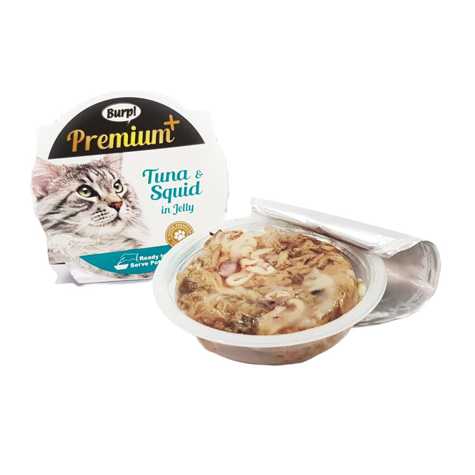 Burp Premium Pot Tuna & Squid In Jelly | NTUC FairPrice