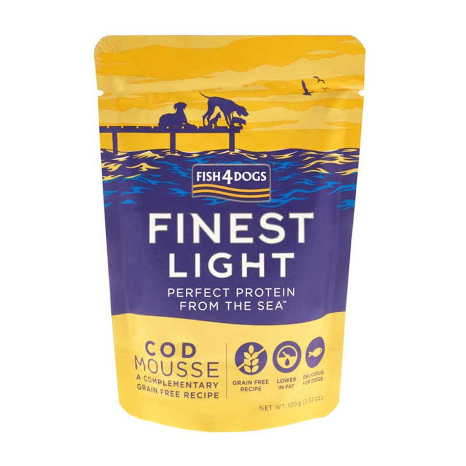Fish 4 Dogs Pouch (Light) Cod Mousse For Dogs | NTUC FairPrice