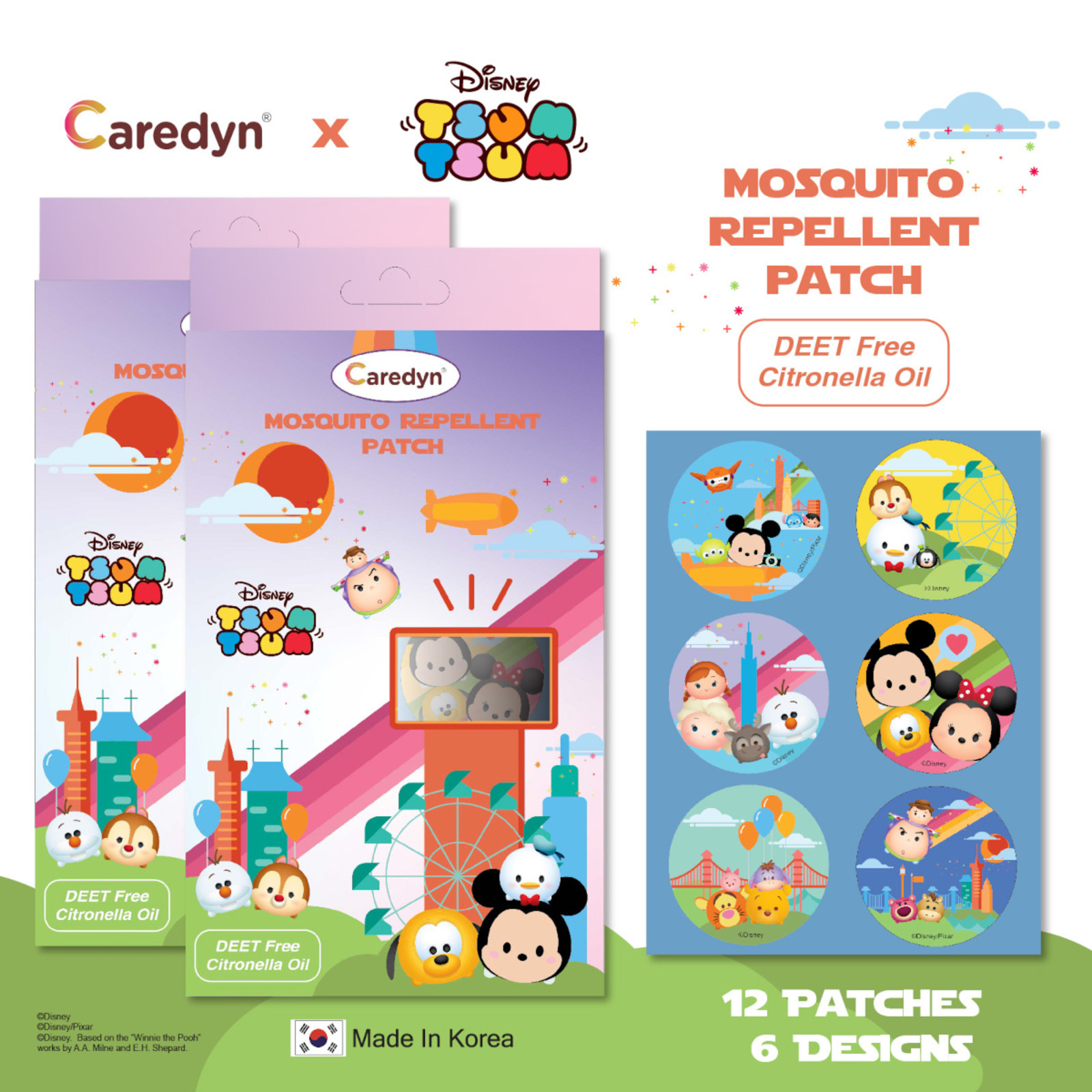 Caredyn Tsum Tsum Mosquito Repellent Patch | NTUC FairPrice