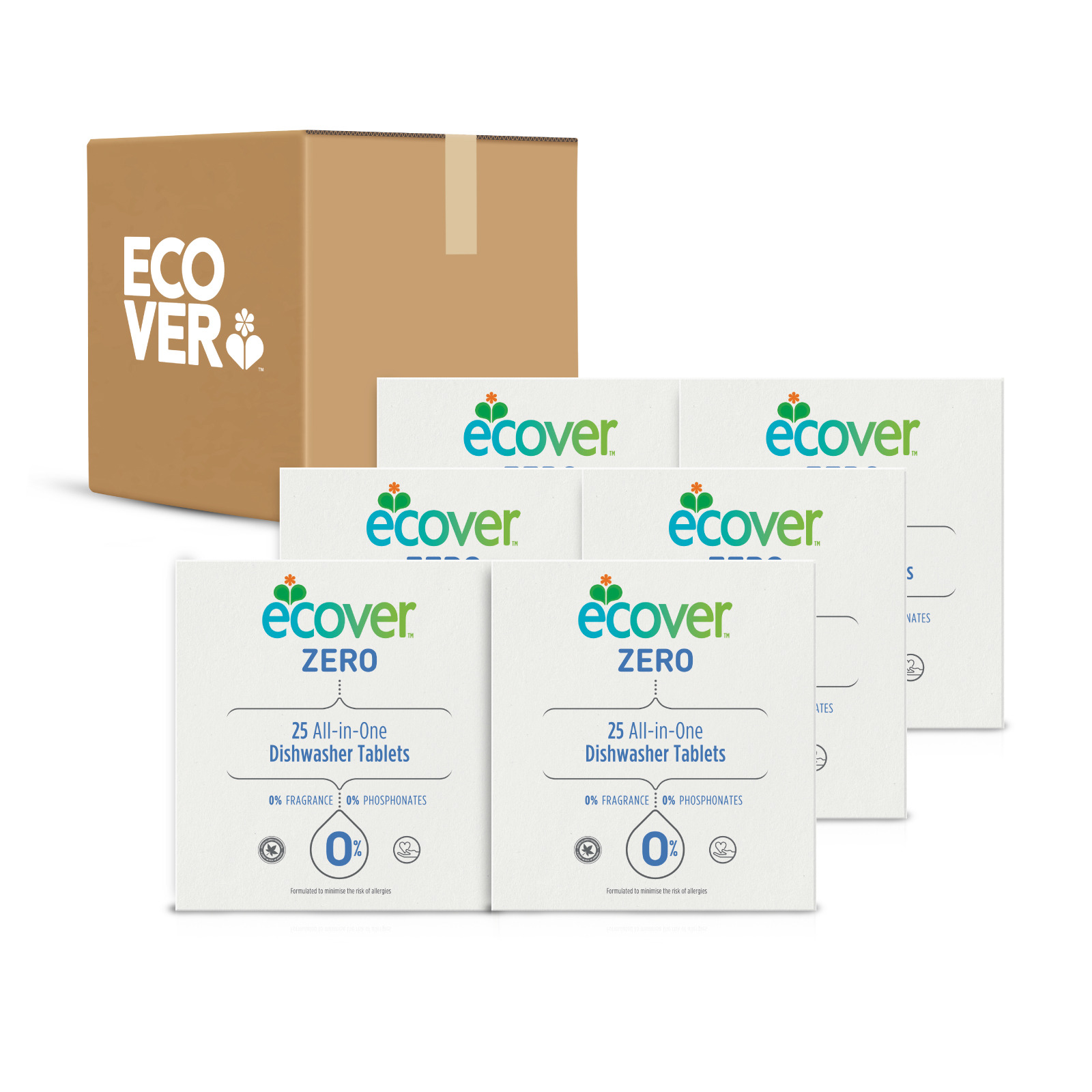 Ecover Zero Dish Washer Tablets Carton | NTUC FairPrice
