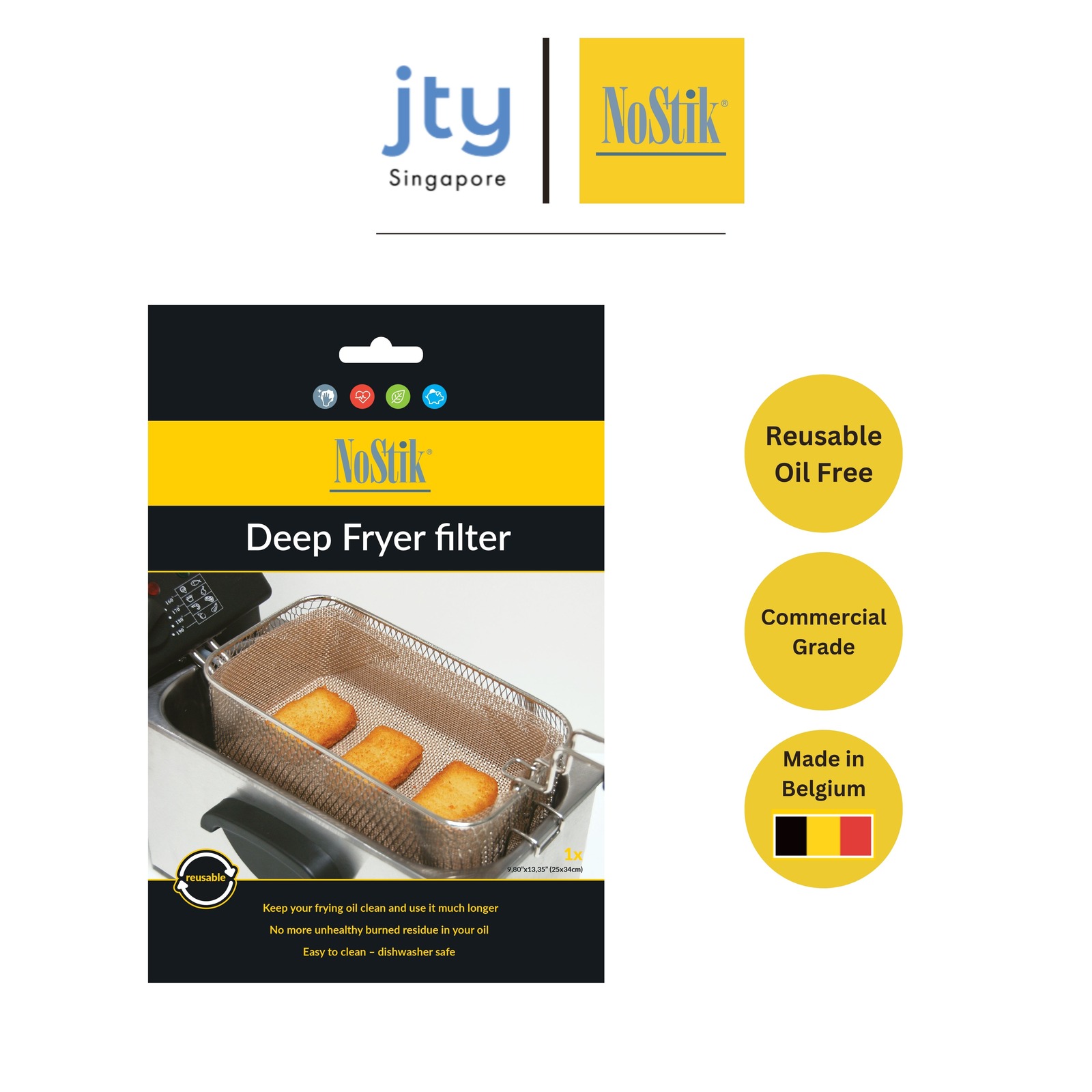 NoStik Reusable Deep Fry Filter | NTUC FairPrice