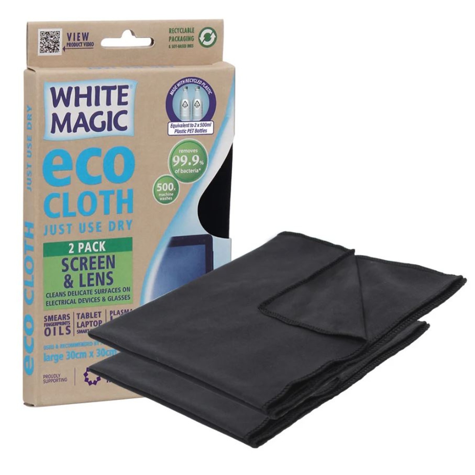White Magic Eco Cloth Screen & Lens Cleaner Anti-Static Cloth | NTUC ...