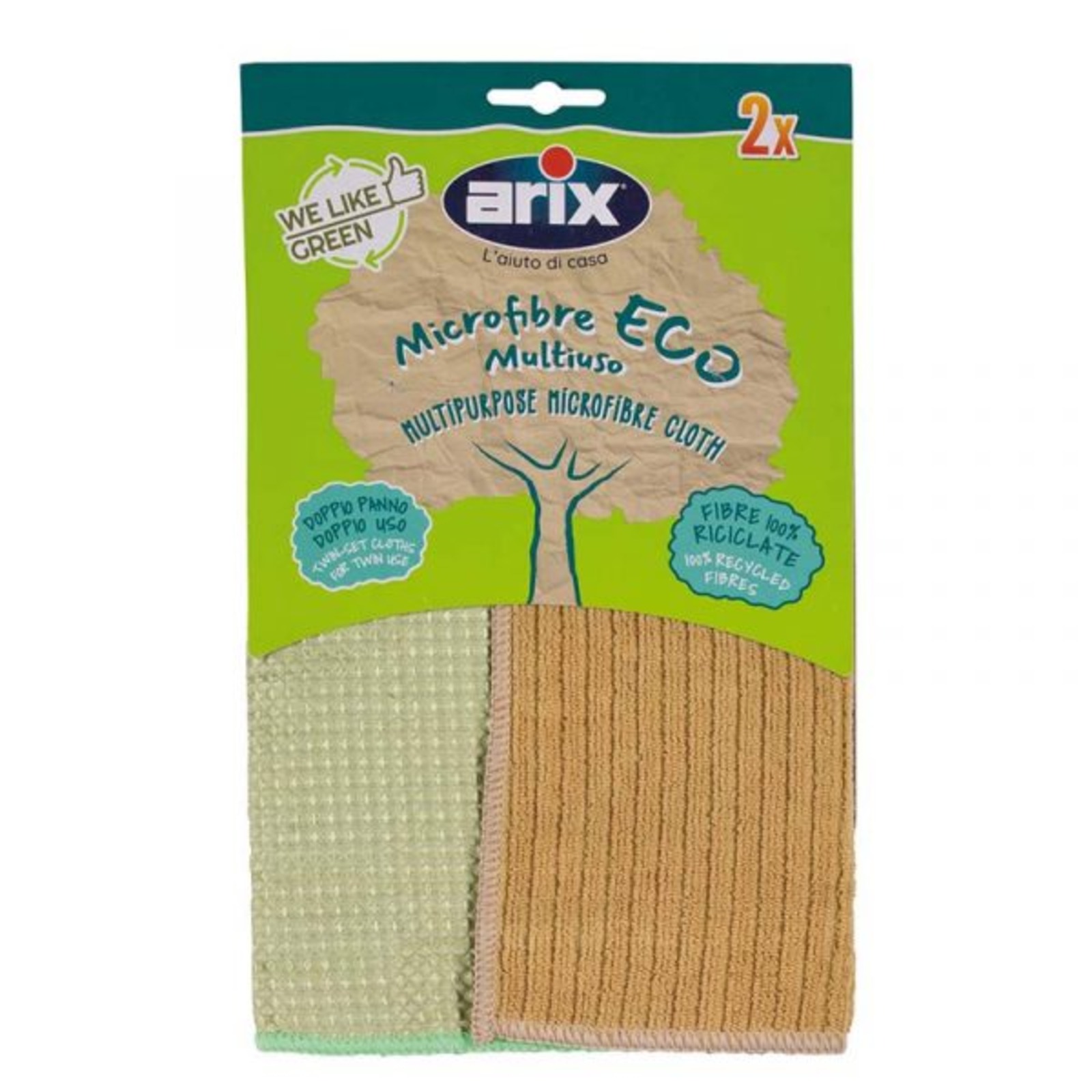 Arix We Like Green - Microfiber Eco Multipurpose Cloth (2pcs) | NTUC ...