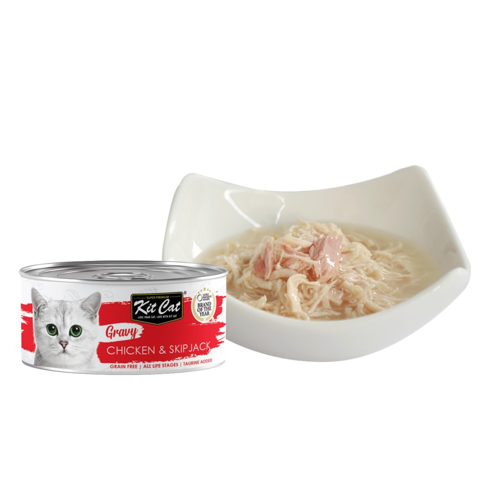 Kit Cat Gravy For Cats - Chicken & Skipjack | NTUC FairPrice