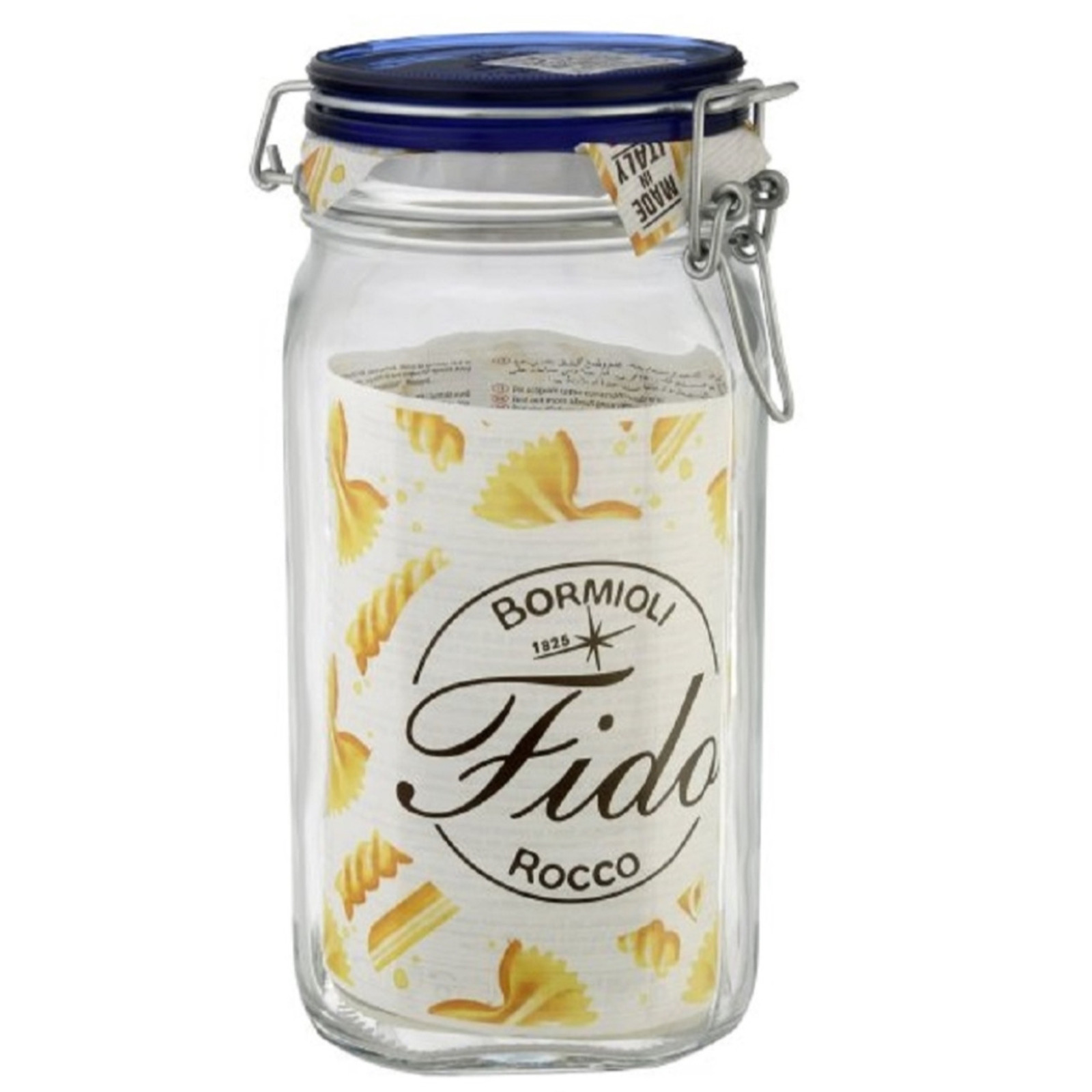 Bormioli Rocco Fido Glass Jar 1500ml Blue | NTUC FairPrice