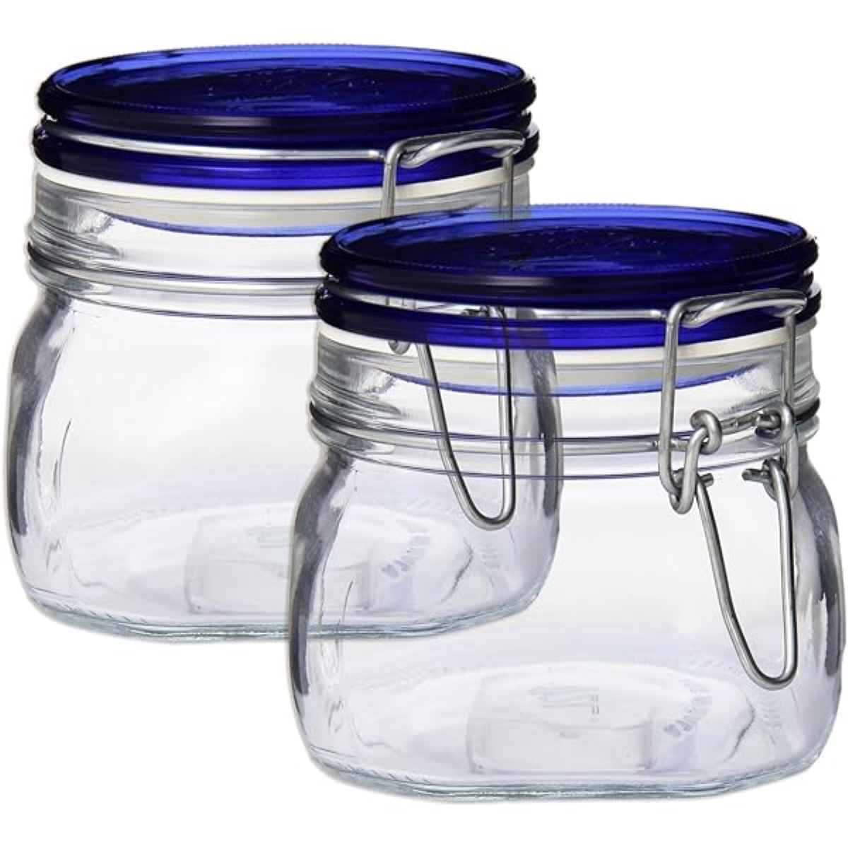 Bormioli Rocco Fido - Glass Jar 500ml Blue | NTUC FairPrice