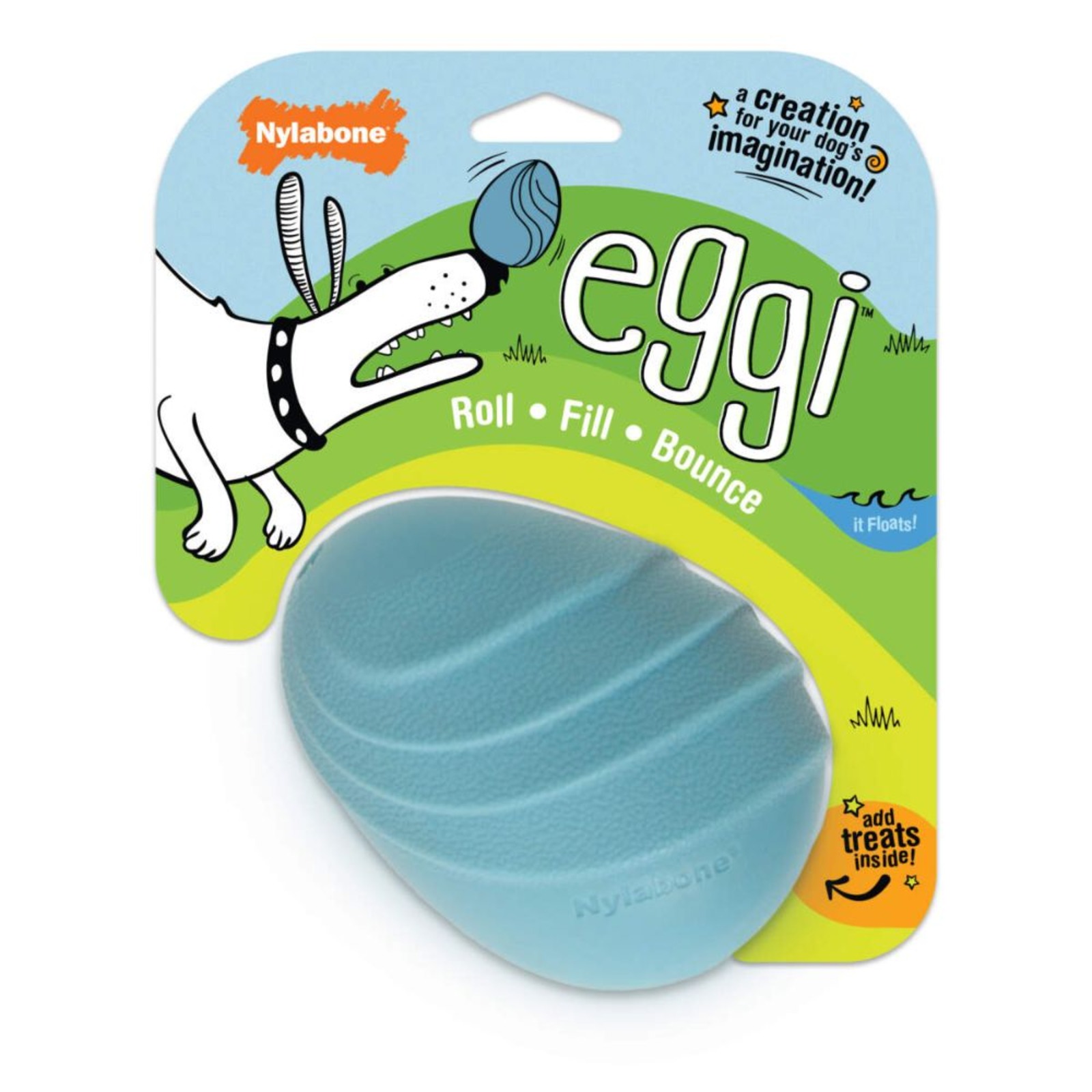 Nylabone Eggi Interactive Dog Toy for Dog Enrichment | NTUC FairPrice