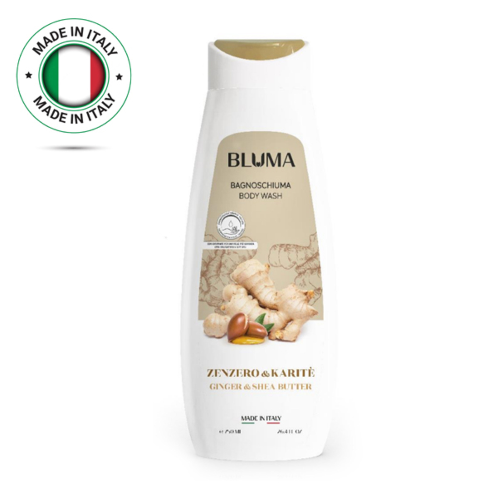 Bluma Italy Ginger & Shea Butter Body Wash Moisturizing&Teste | NTUC ...