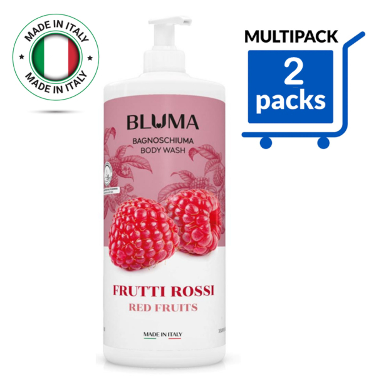 Bluma Italy Raspberry Fruit Body Wash -Pump,Moisture,DermaTes | NTUC ...