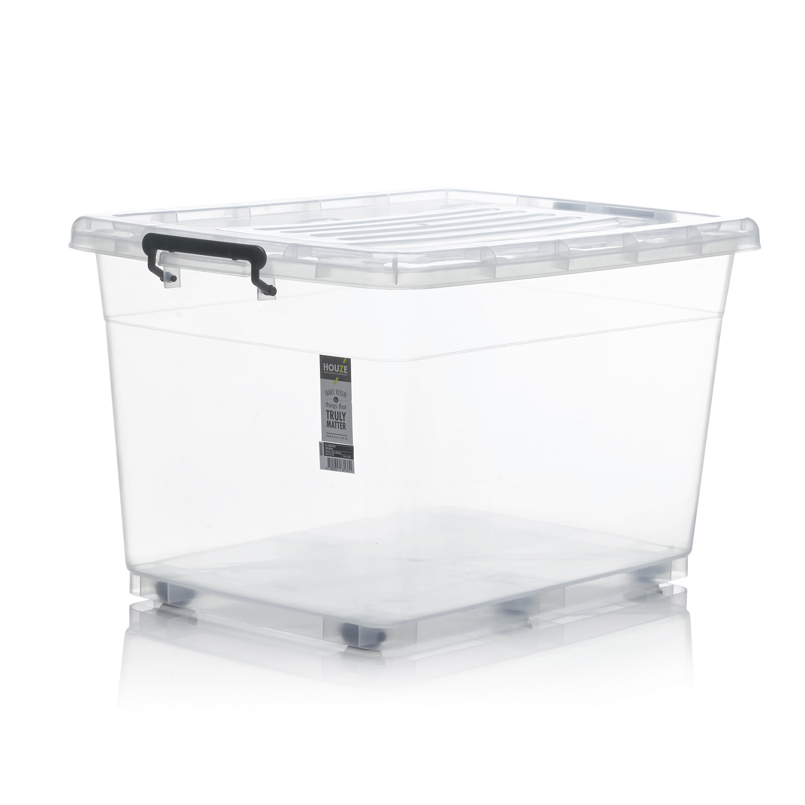 HOUZE 'ESSENTIALS' 95L Storage Box with Wheels | NTUC FairPrice