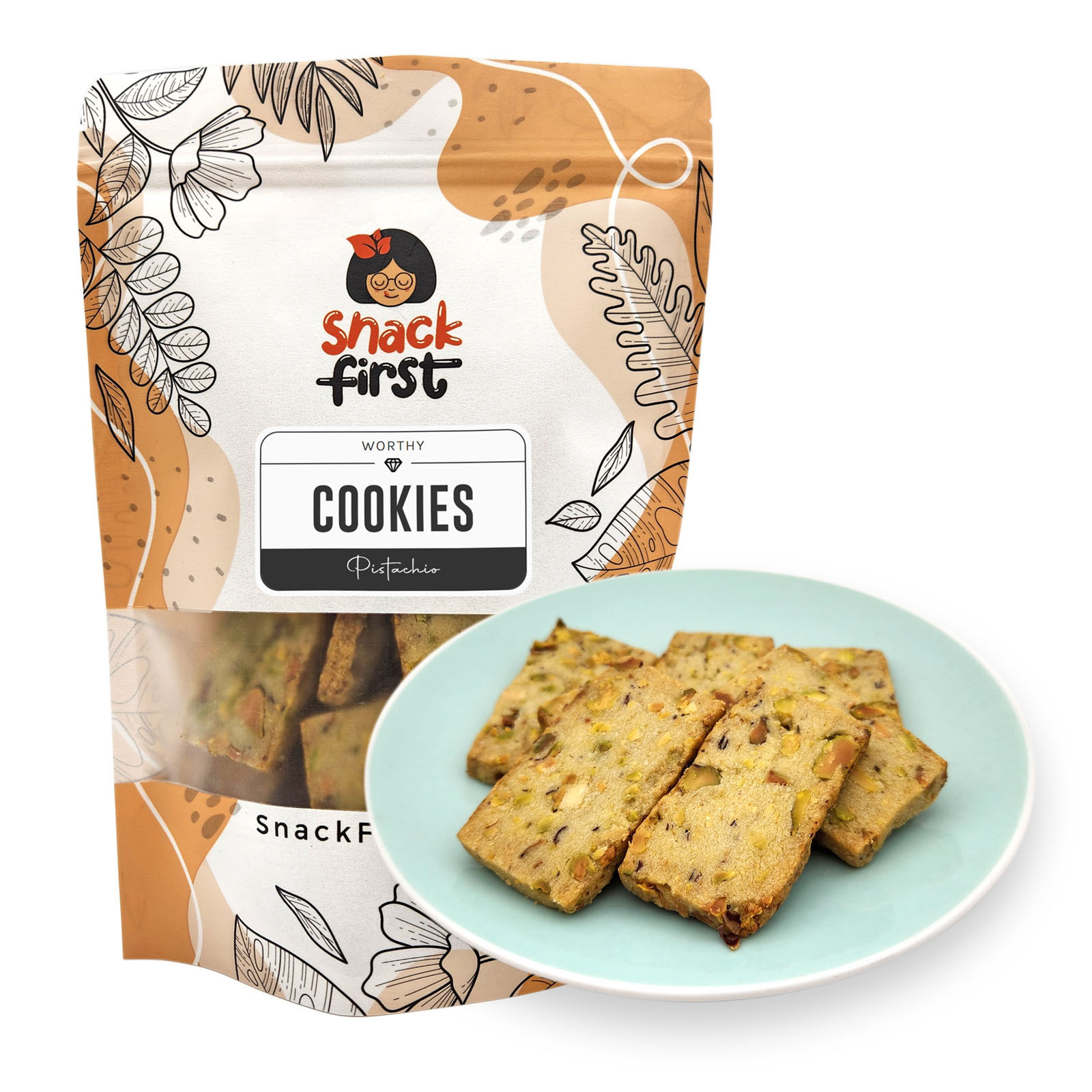 SnackFirst Worthy Pistachio Cookies - Less Sweet, Nutty Snack | NTUC ...