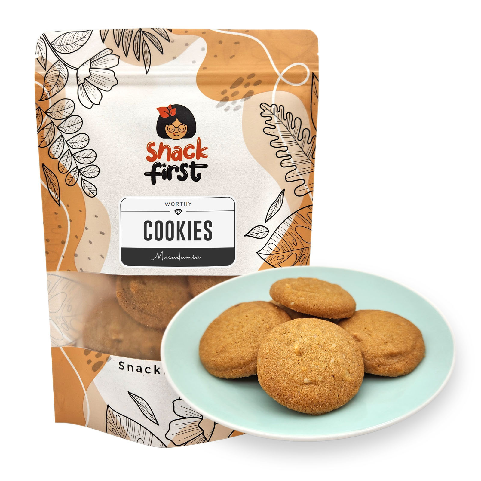 SnackFirst Worthy Macadamia Cookies - Less Sweet, Nutty Snack | NTUC ...