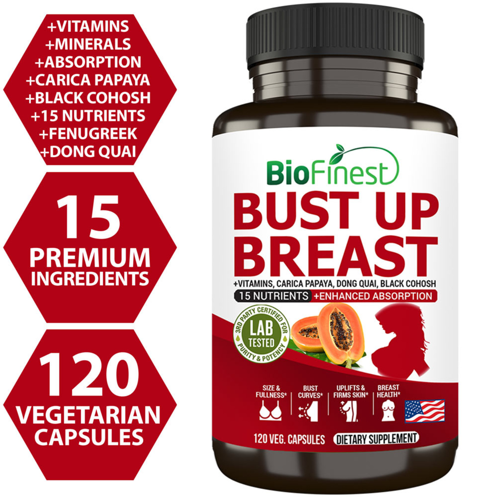 Biofinest Bust Up Breast Supplement Carica Papaya Lifting | NTUC FairPrice