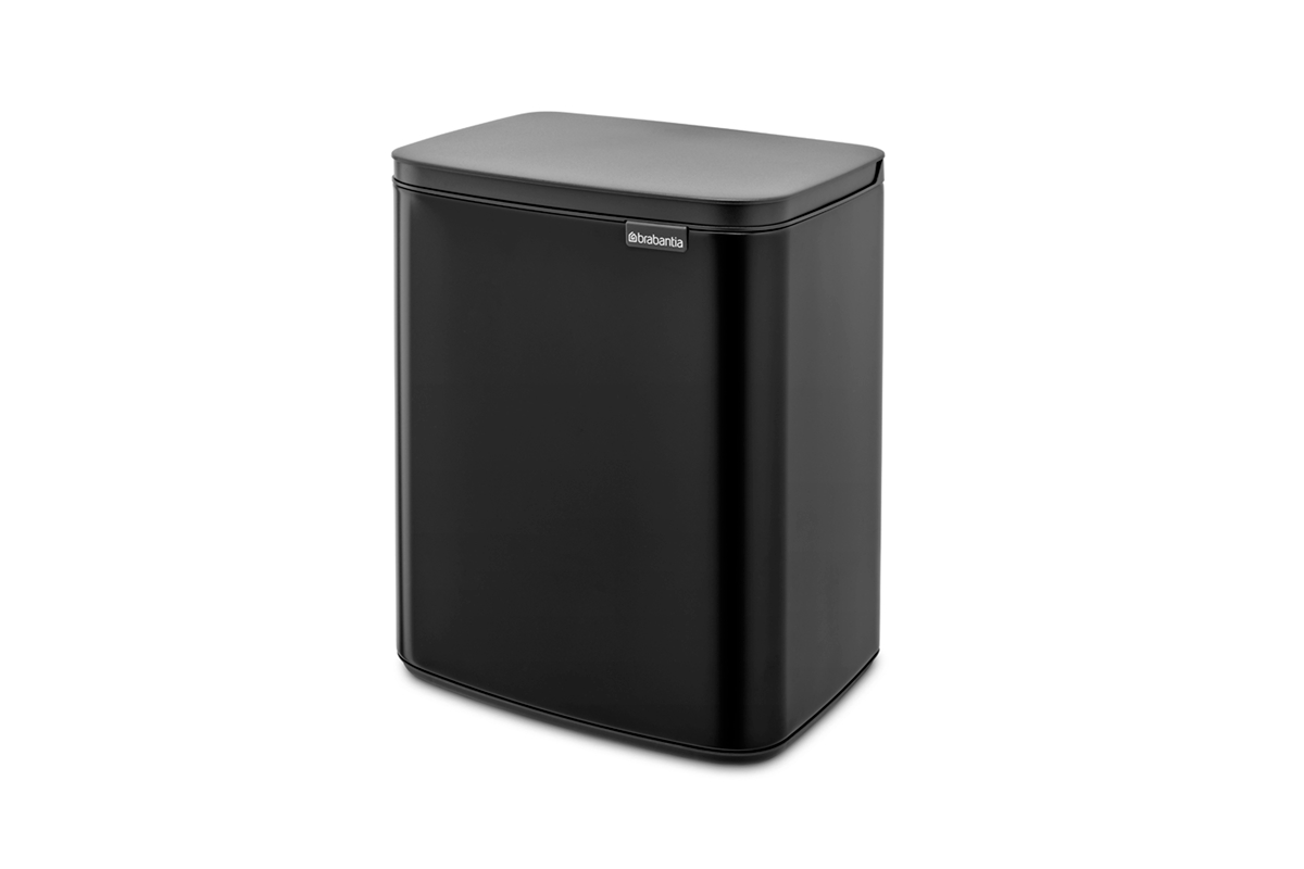Bo Waste Bin 12L - Matt Black | NTUC FairPrice