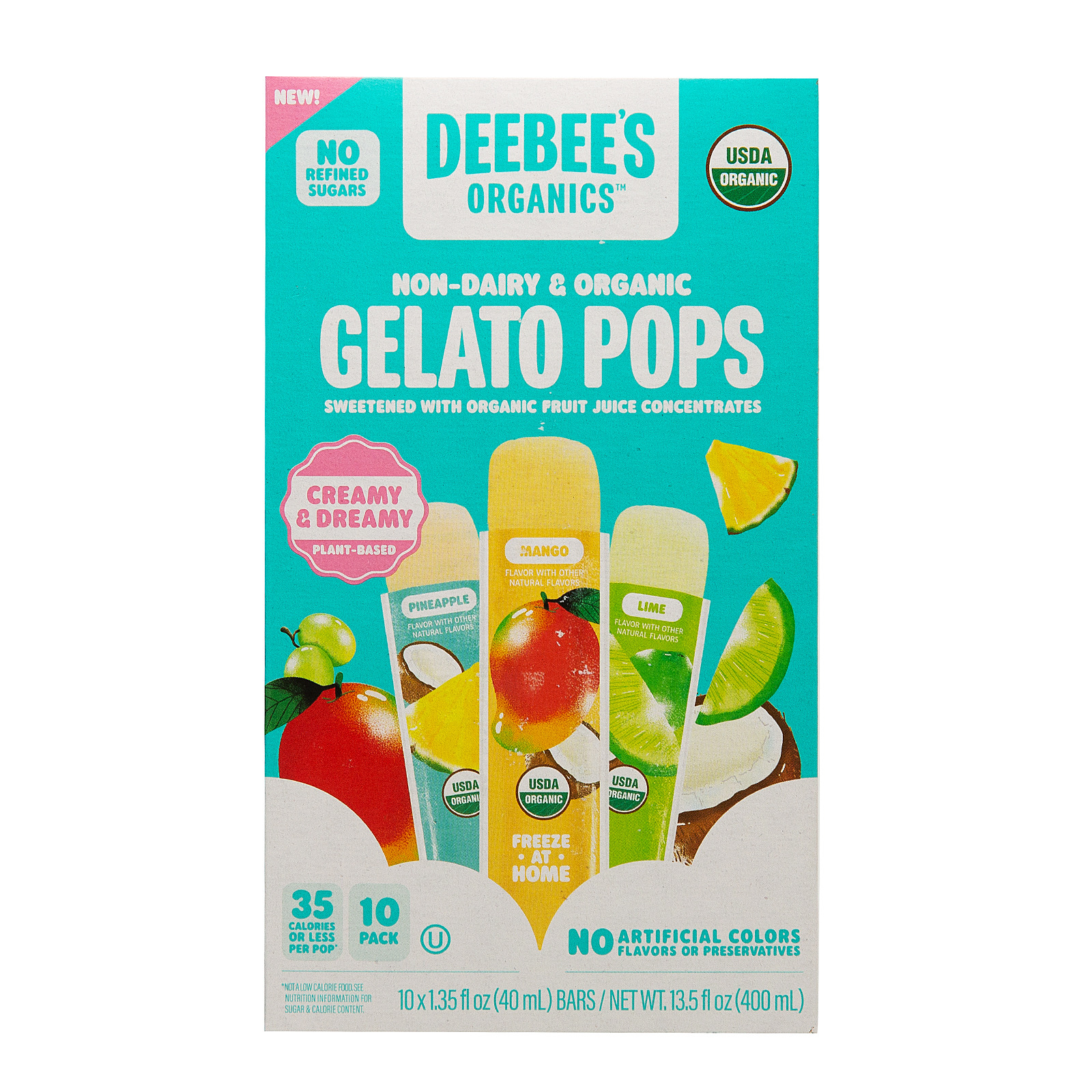 Deebee's Organic Italian Gelato Pops | NTUC FairPrice