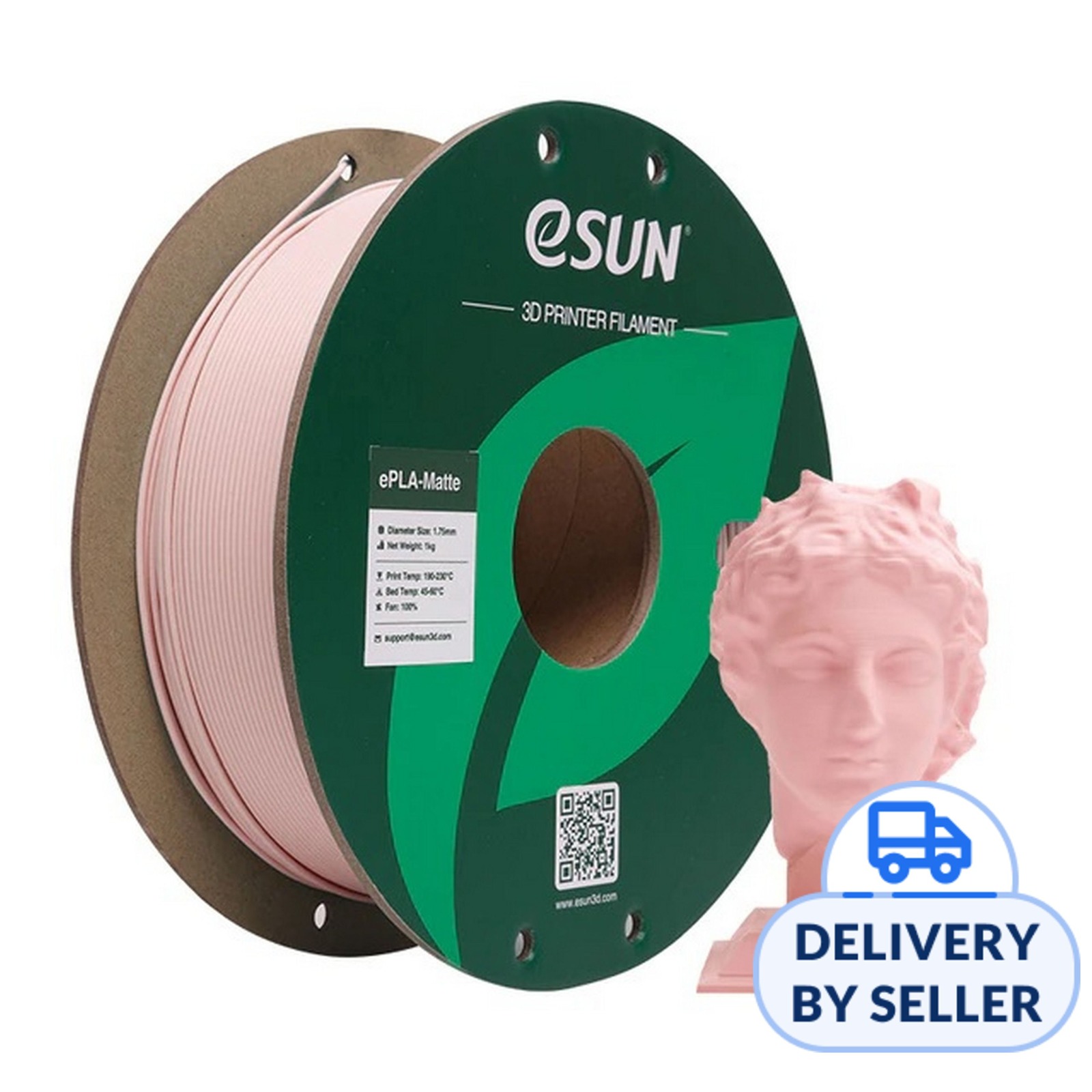eSun ePLA-Matte 1.75mm 1KG 3D Printer Filament - Peach Pink | NTUC ...