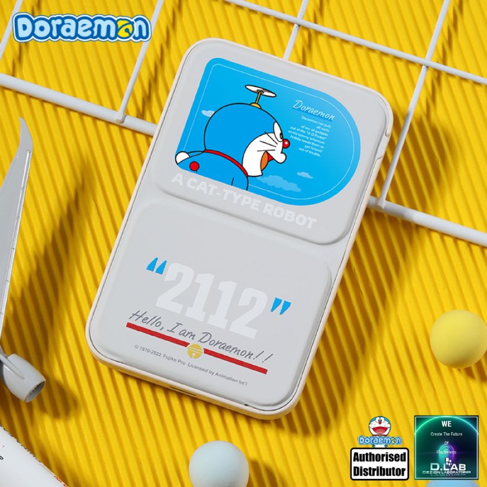 D.LAB Doraemon Magnetic Powerbank (White) | NTUC FairPrice