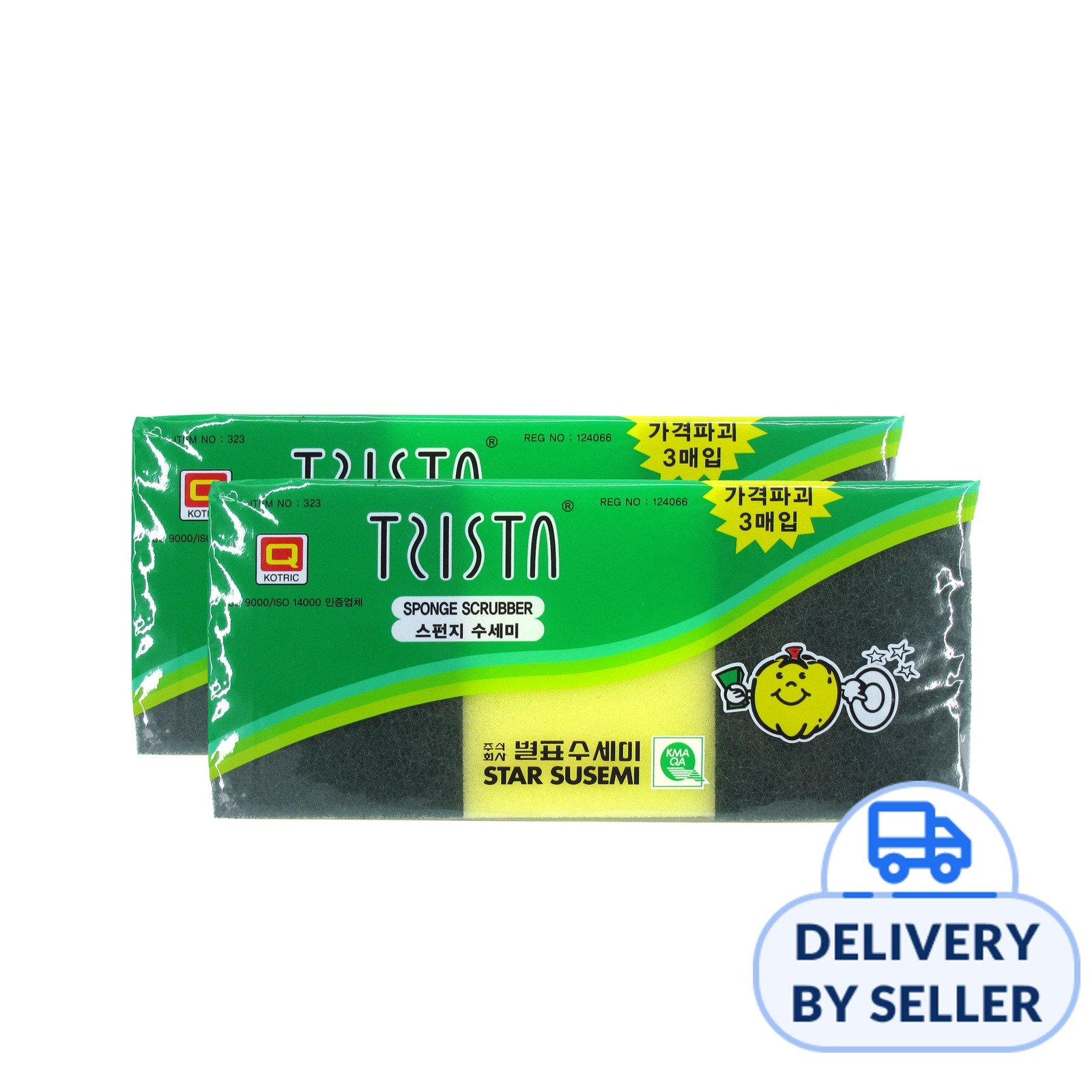 TRISTA Sponge (3 Pieces Bundle x 2) | NTUC FairPrice