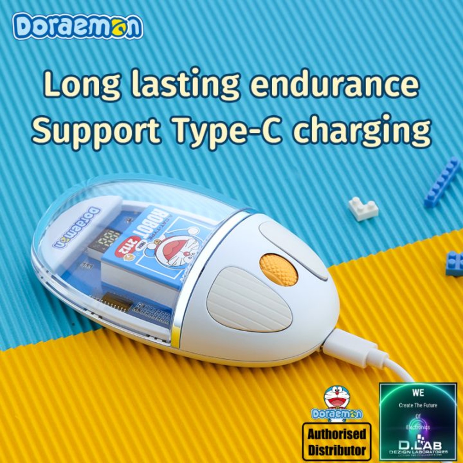 D.LAB Doraemon Bluetooth Trans Mouse | NTUC FairPrice