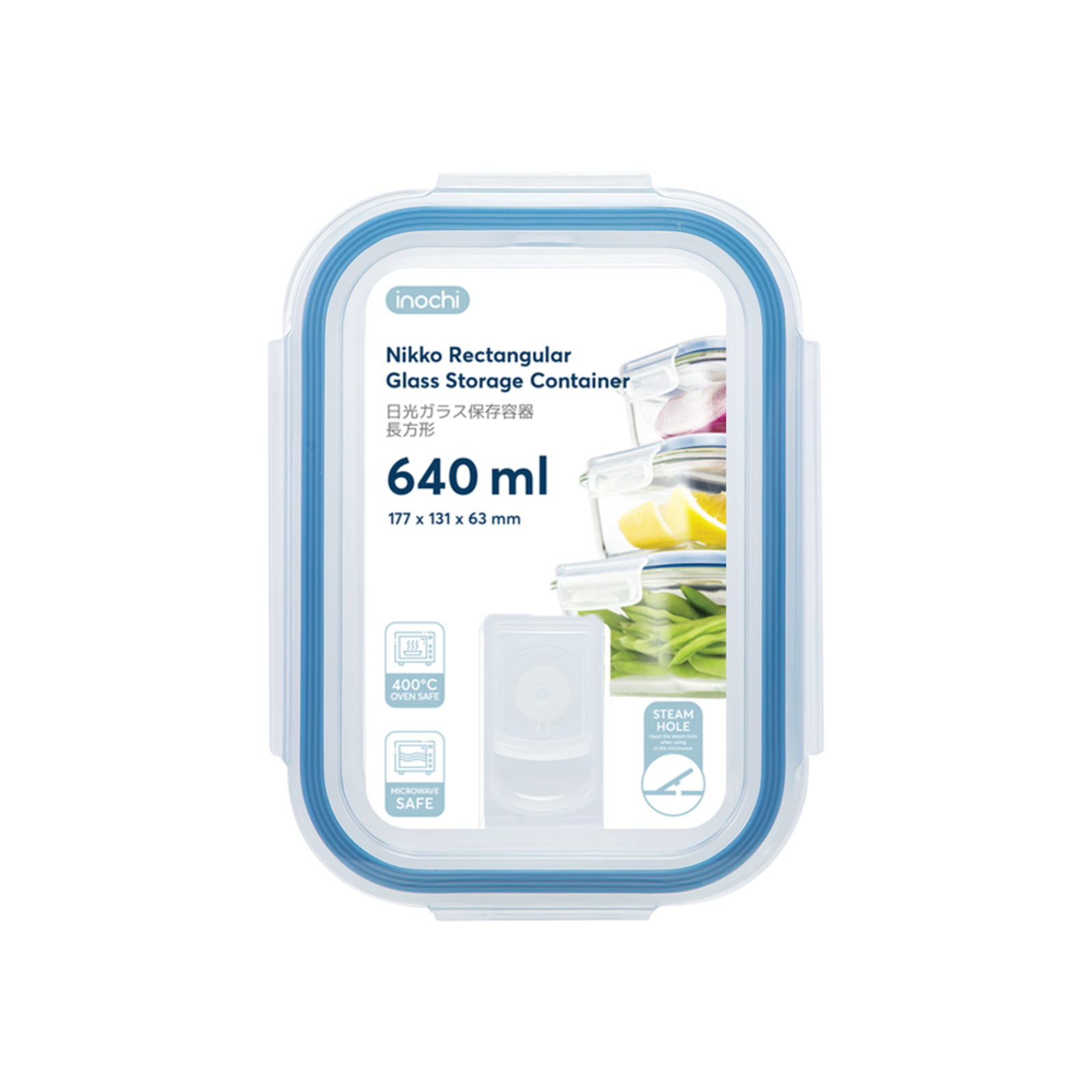 Inochi Glass Container Rectangular | NTUC FairPrice