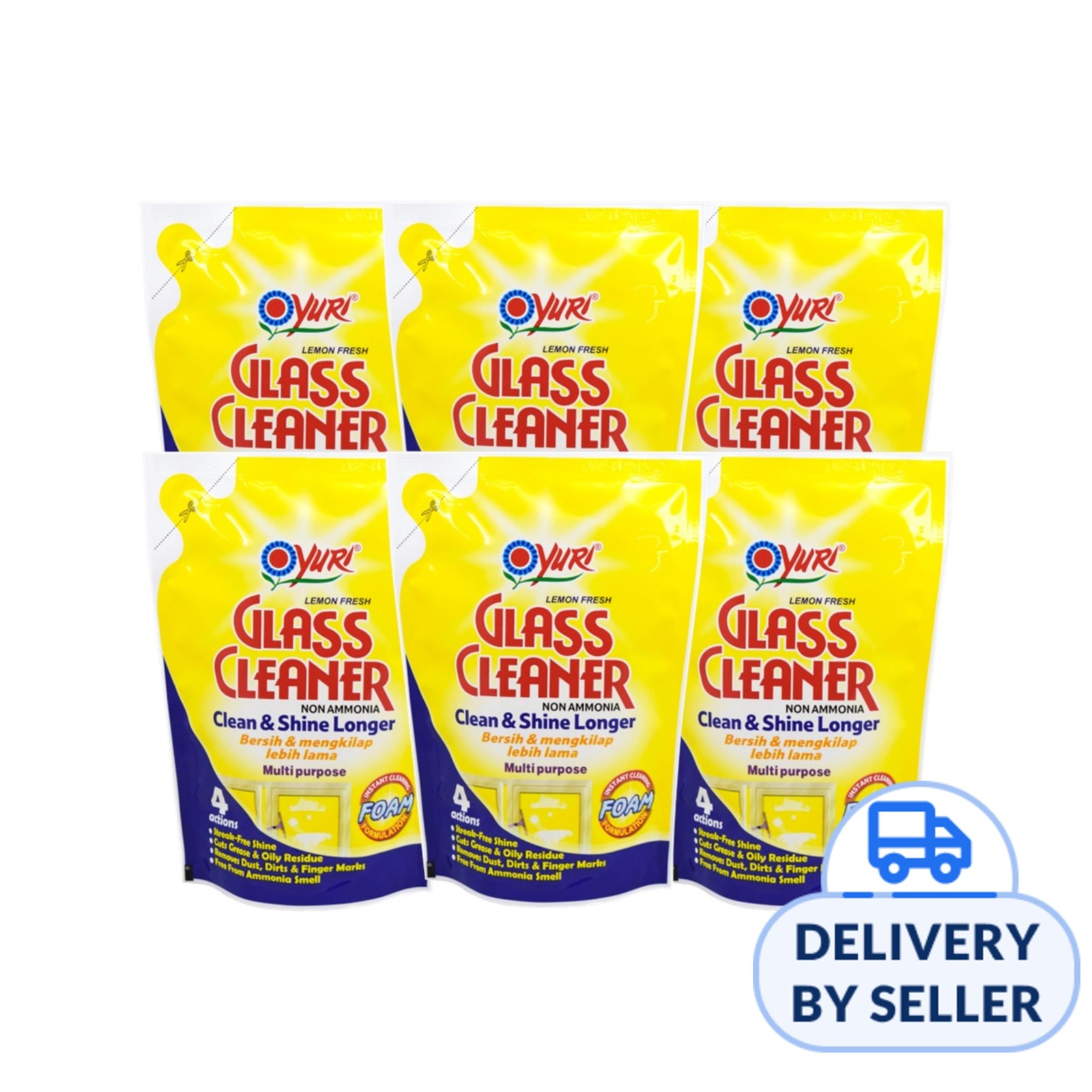 Yuri Glass Cleaner Refill Lemon Fresh | NTUC FairPrice