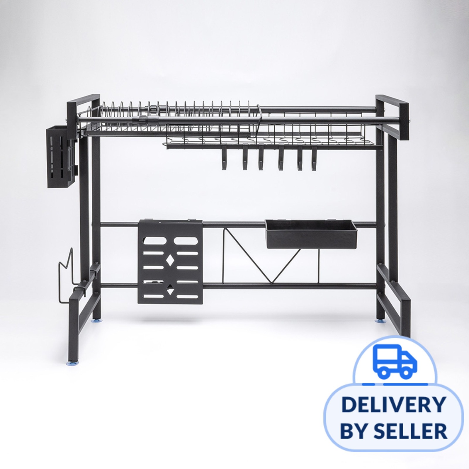 HOUZE All in 1 Over Sink Extendable Kitchen Dish Rack | NTUC FairPrice