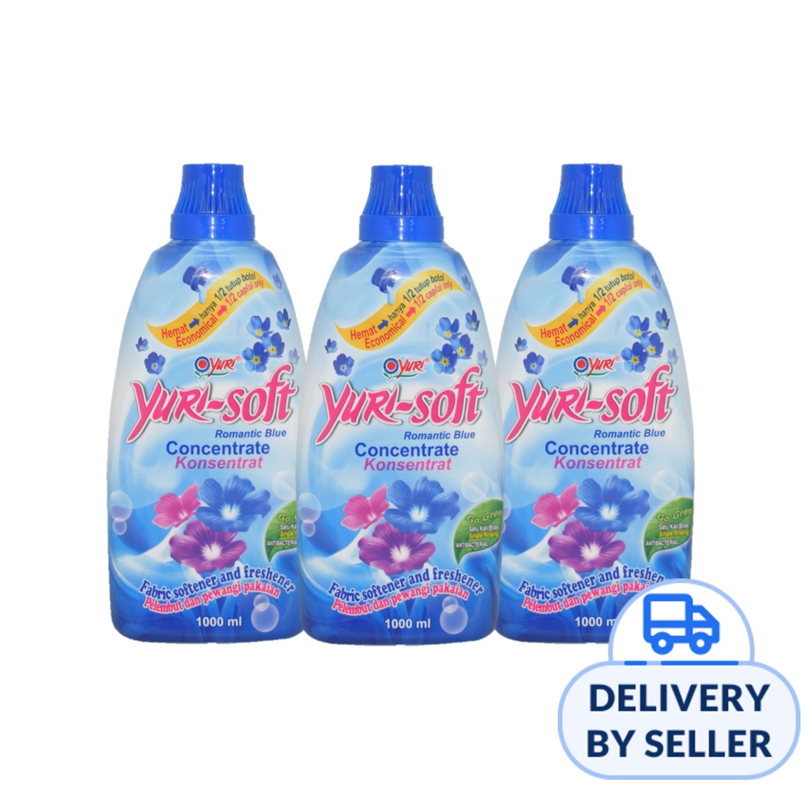 Yuri-Soft Fabric Concentrated Softener - Romantic Blue | NTUC FairPrice