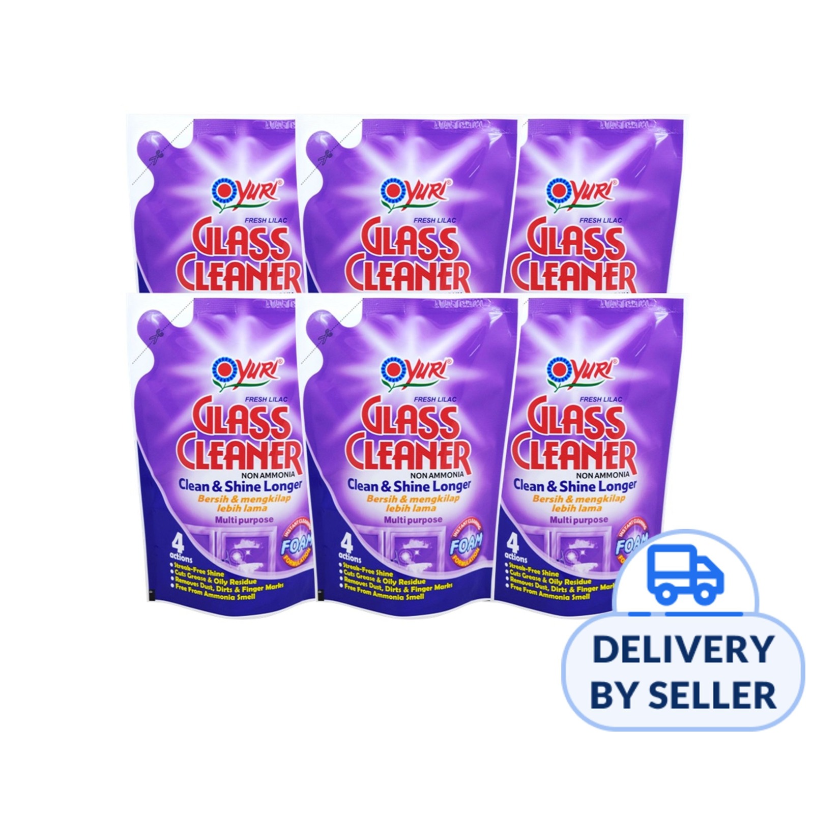 Yuri Glass Cleaner Refill Fresh Lilac | NTUC FairPrice