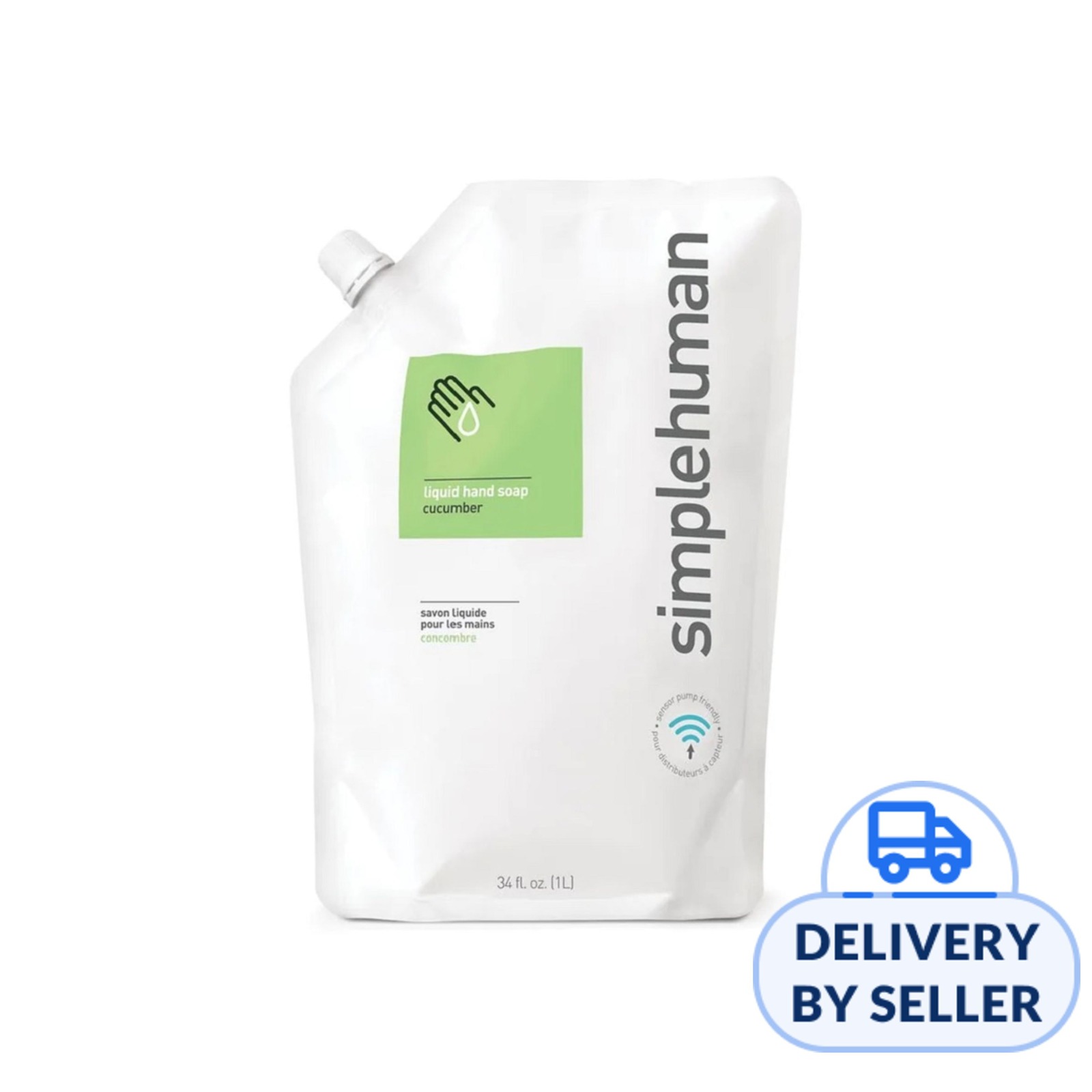 simplehuman Liquid Soap Refill Pouch - Cucumber | NTUC FairPrice