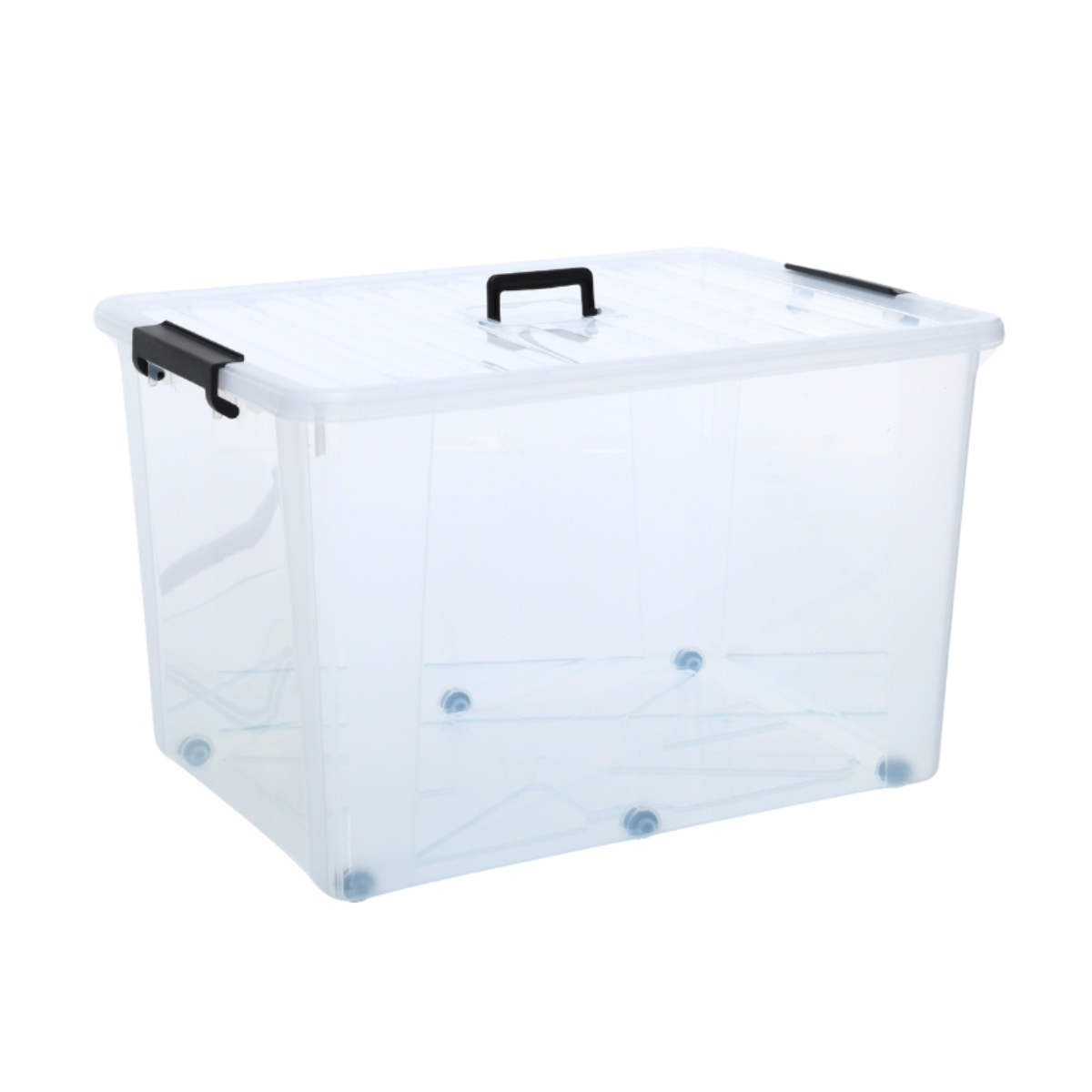 Citylife 120L Storage Container Box with Wheels - Clear | NTUC FairPrice
