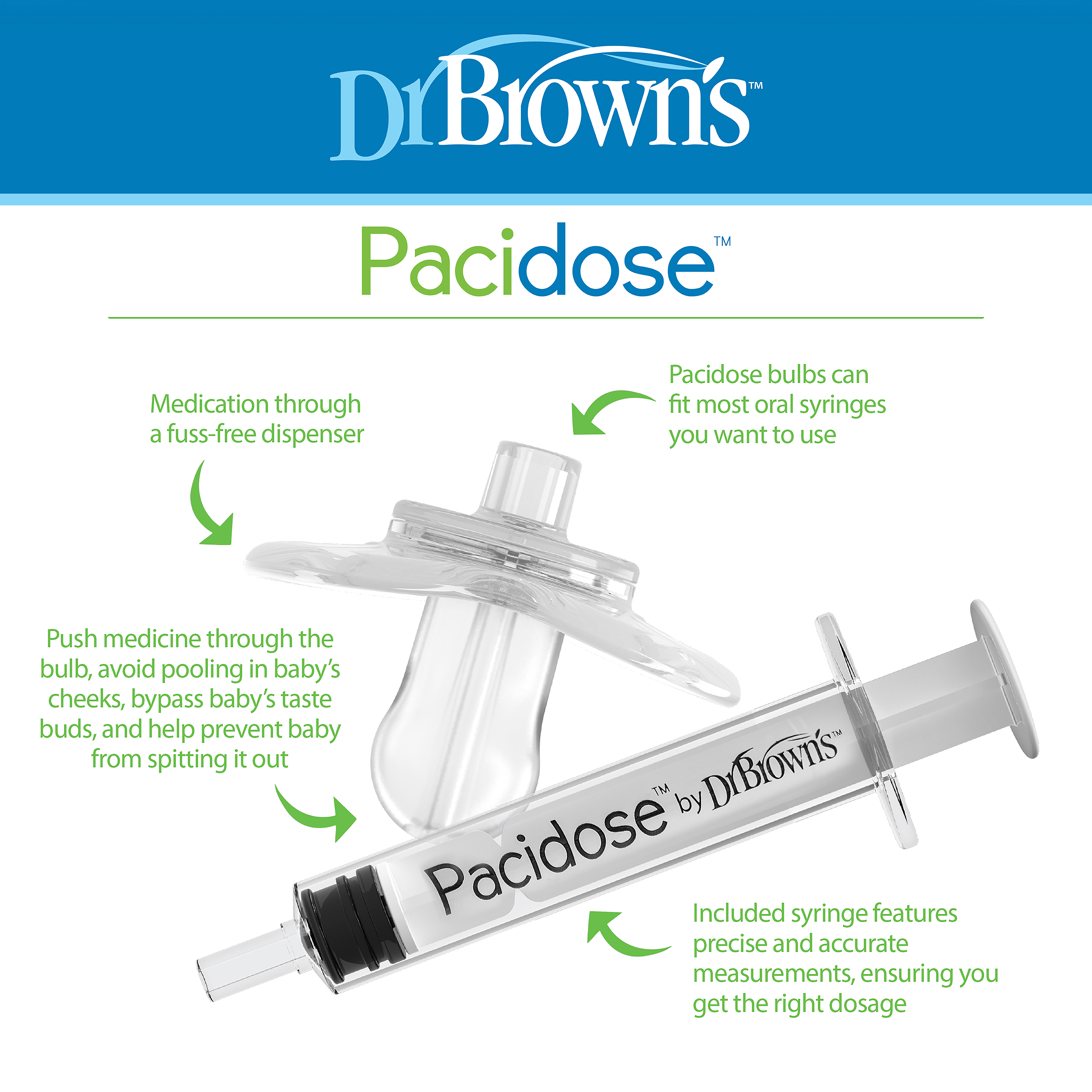 Dr. Brown?s Pacidose Liquid Medicine Dispenser w/Syringe | NTUC FairPrice