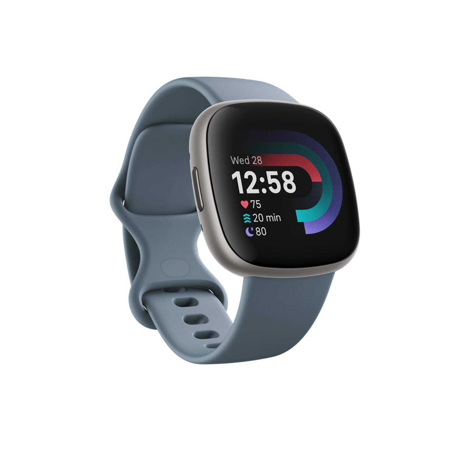 Fitbit Versa 4 SmartWatch - Waterfall Blue | NTUC FairPrice