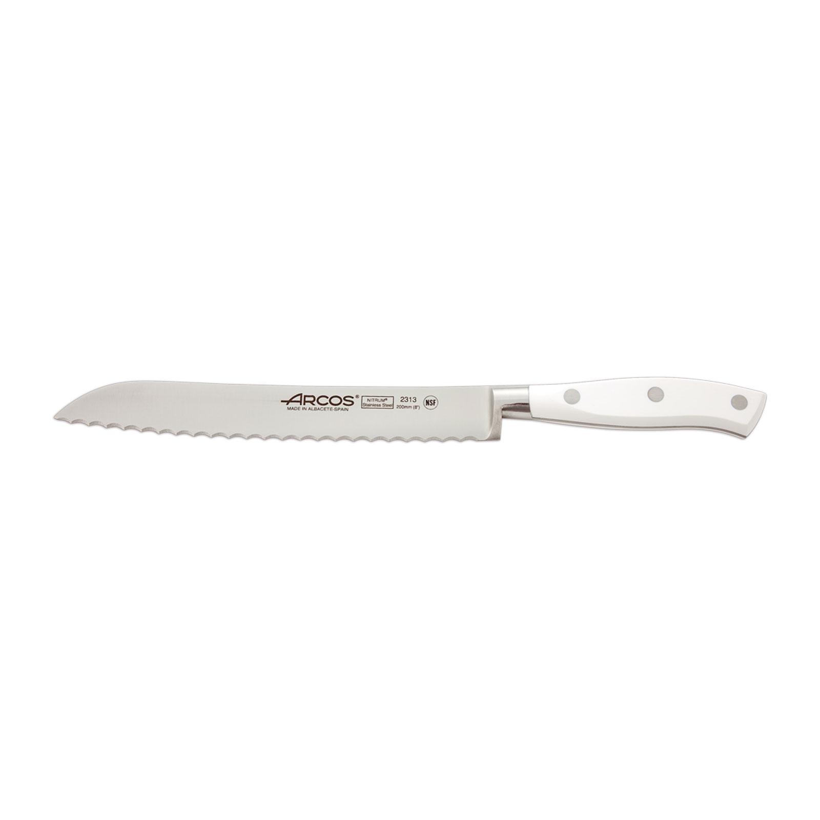 Arcos Bread Knife Forged White Riviera 200mm | NTUC FairPrice