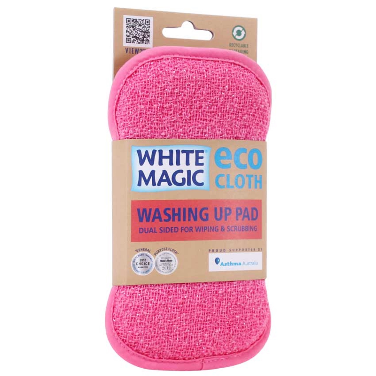 White Magic Eco Cloth Anti-Bacterial Washing Up Pad - Rose | NTUC FairPrice