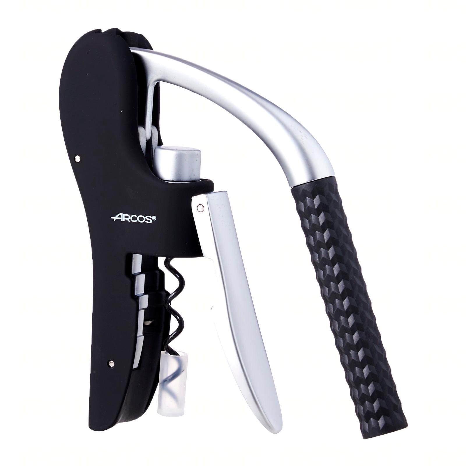 Arcos Gear Lever Corkscrew - Elastomer Handle | NTUC FairPrice