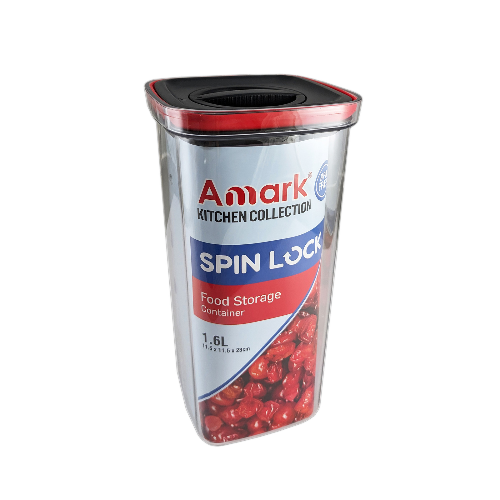 Amark Spin Lock Airtight Food Storage Container 1.6L | NTUC FairPrice