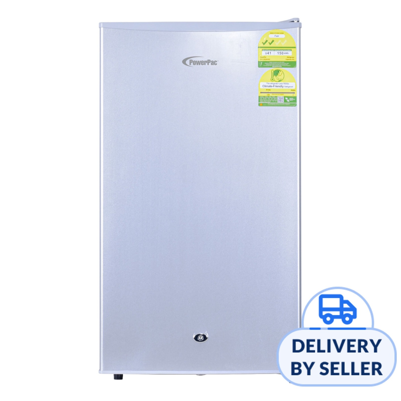 PowerPac (PPF105) Bar Fridge 105L - Silver | NTUC FairPrice