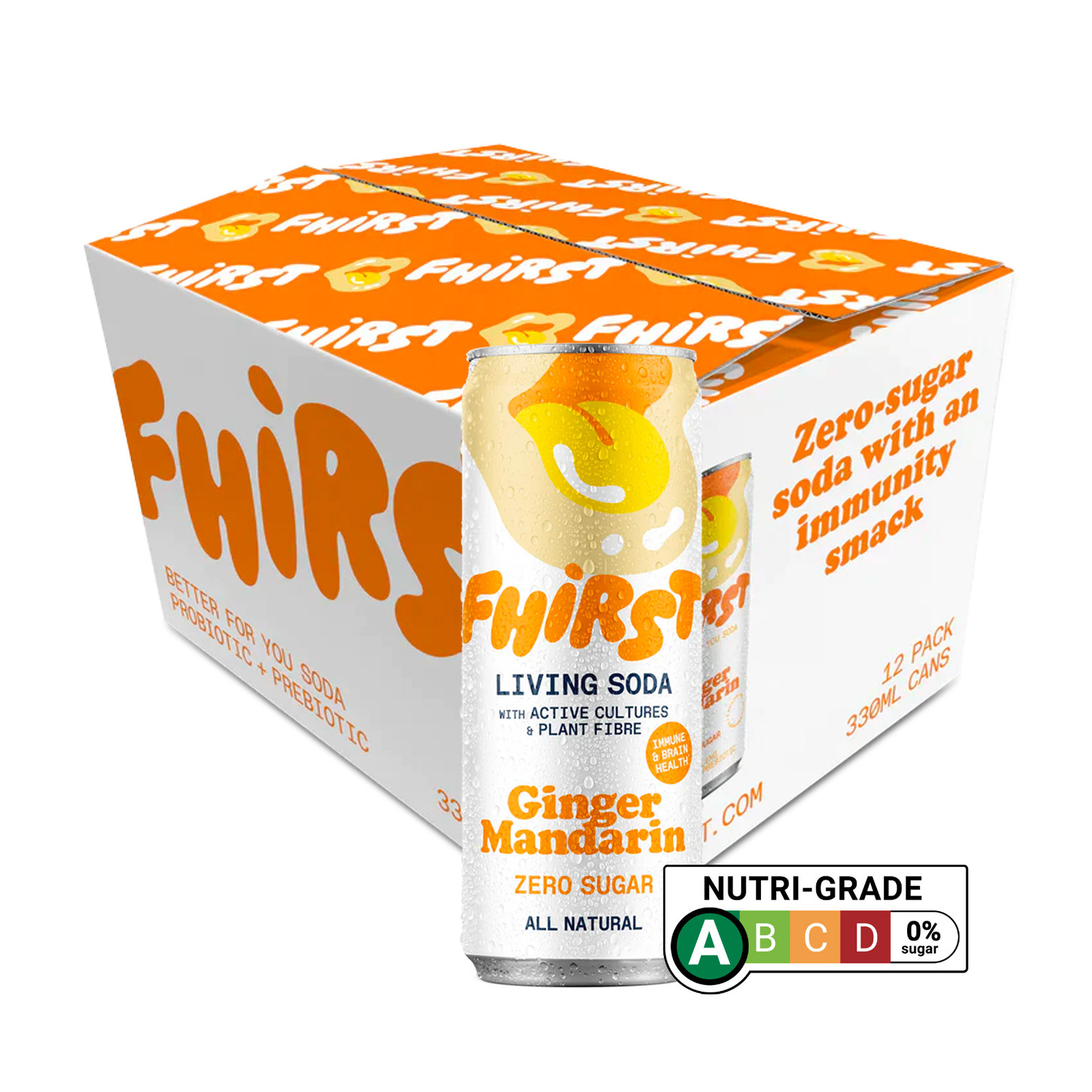 Fhirst Ginger Mandarin Living Soda | NTUC FairPrice