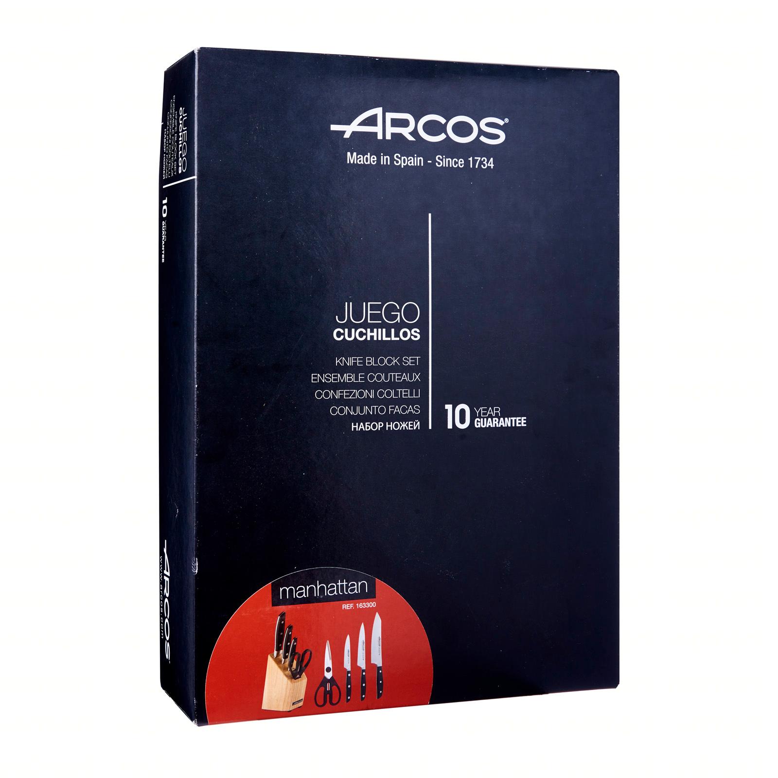Arcos Manhattan - Knife Block Set 4's | NTUC FairPrice