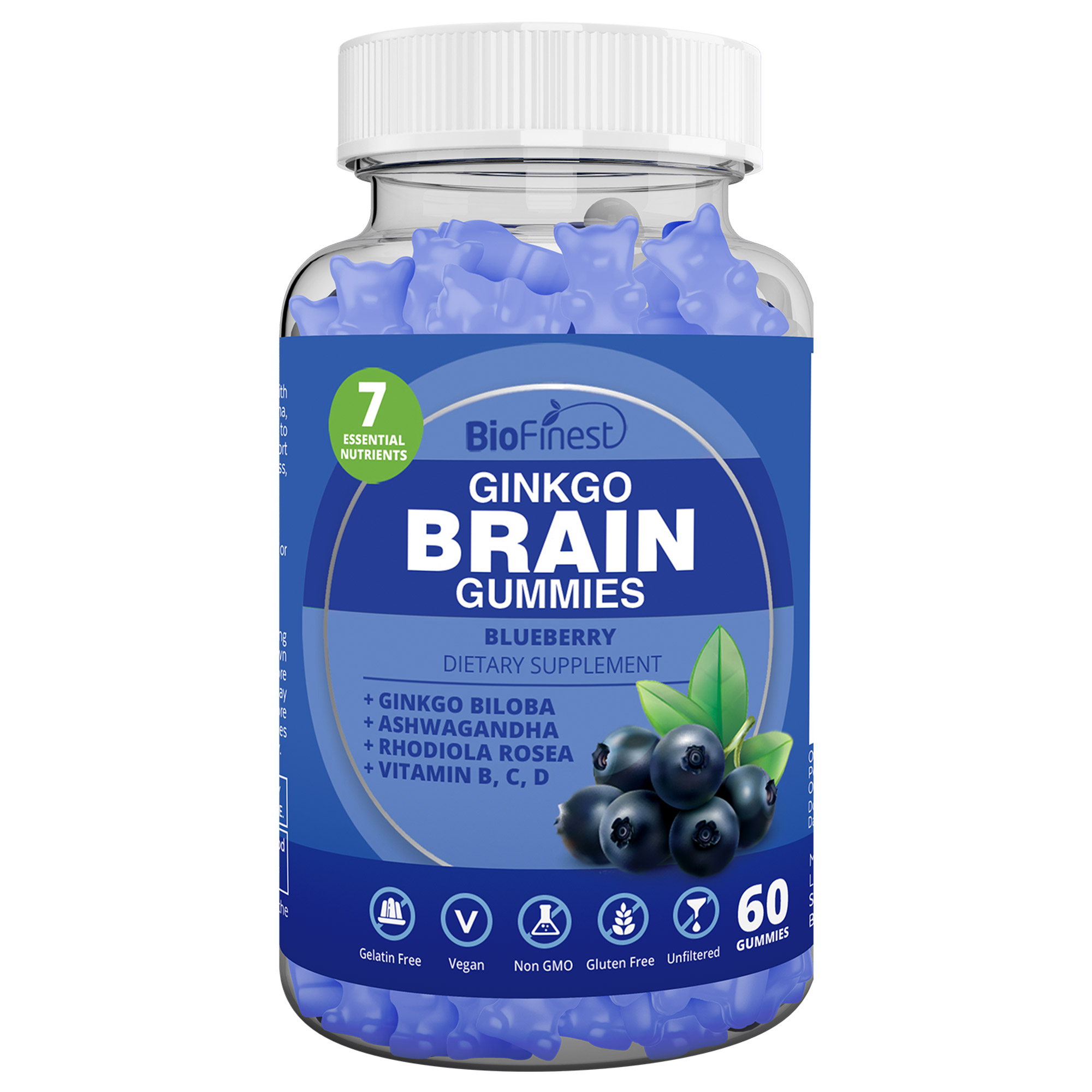 Biofinest Ginkgo Biloba Brain Gummy Supplement Vitamin B C D | NTUC ...