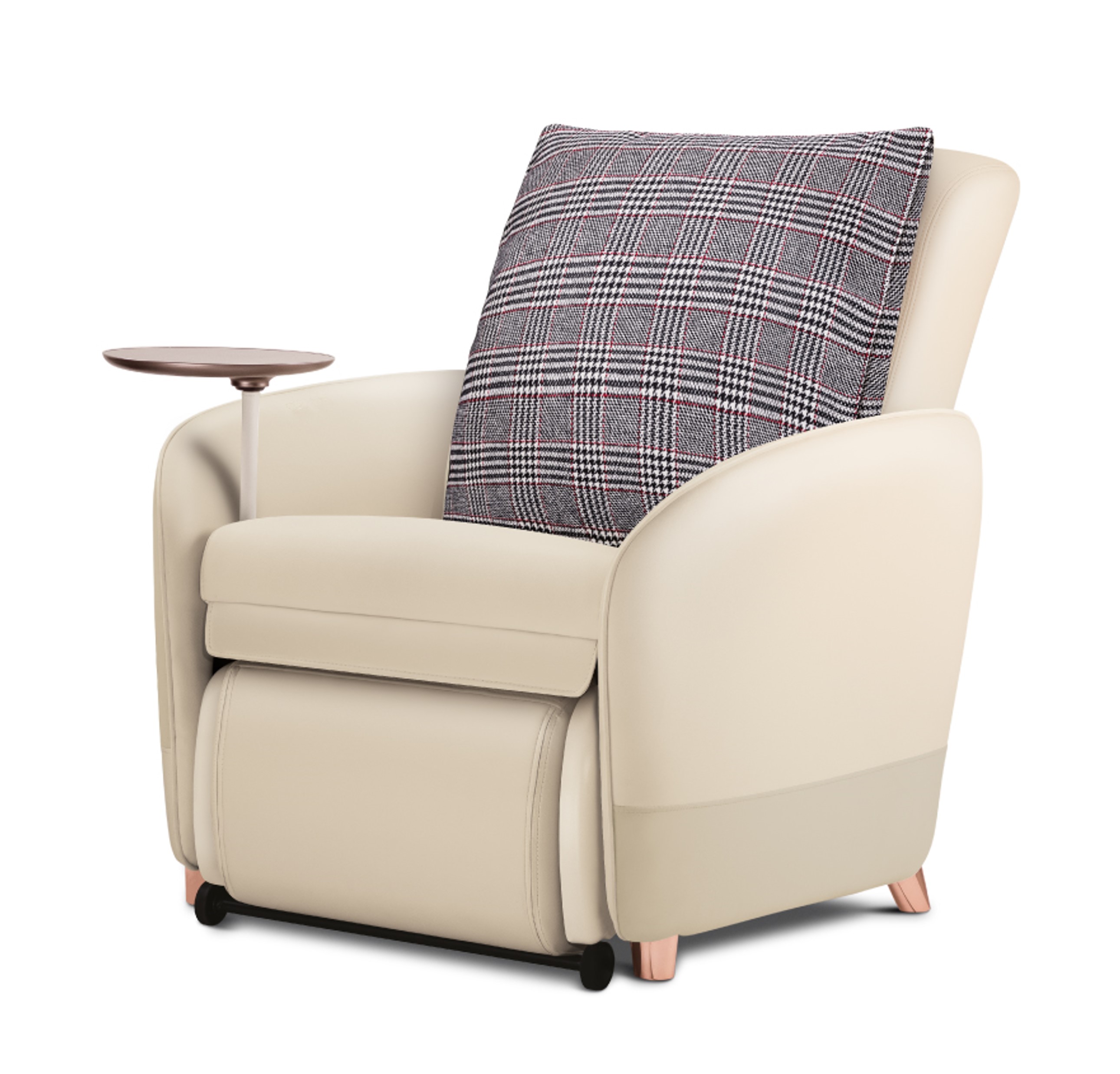 OSIM uDiva 3 Plus (Ivory) Smart Sofa + Glen plaid Cover | NTUC FairPrice