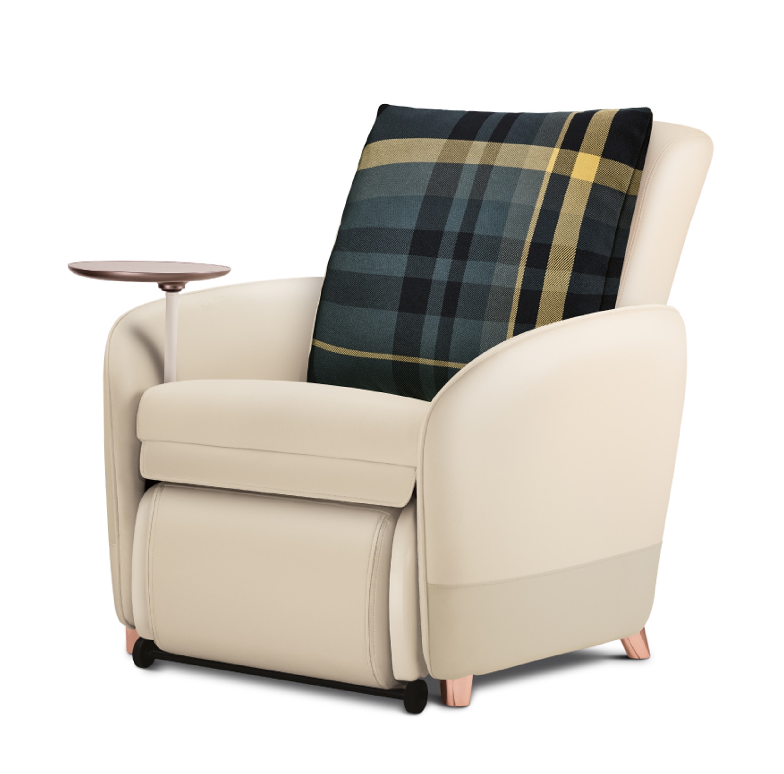 OSIM uDiva 3 Plus (Ivory) Smart Sofa + Tartan Cover | NTUC FairPrice
