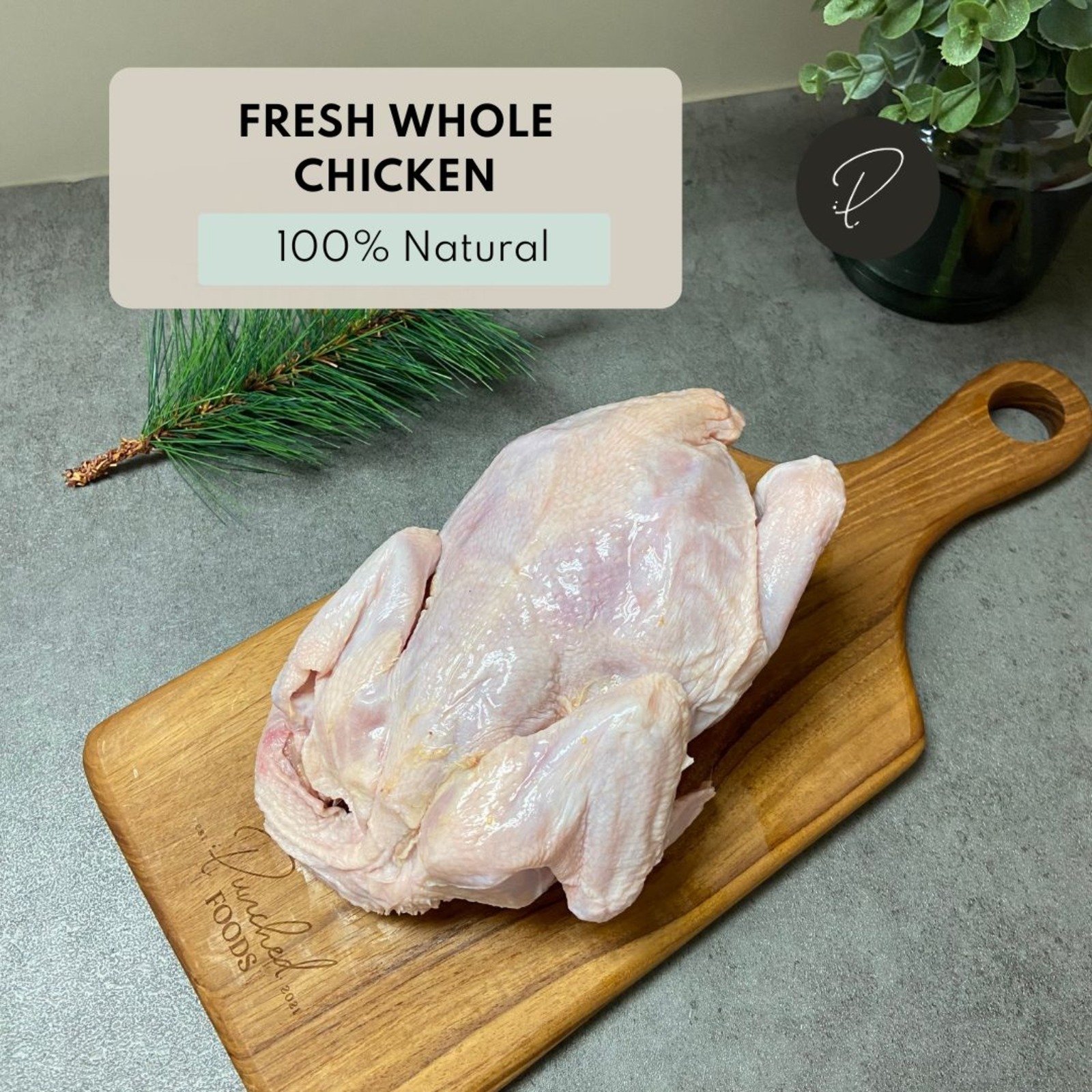 Punched Foods Fresh Whole Chicken | NTUC FairPrice