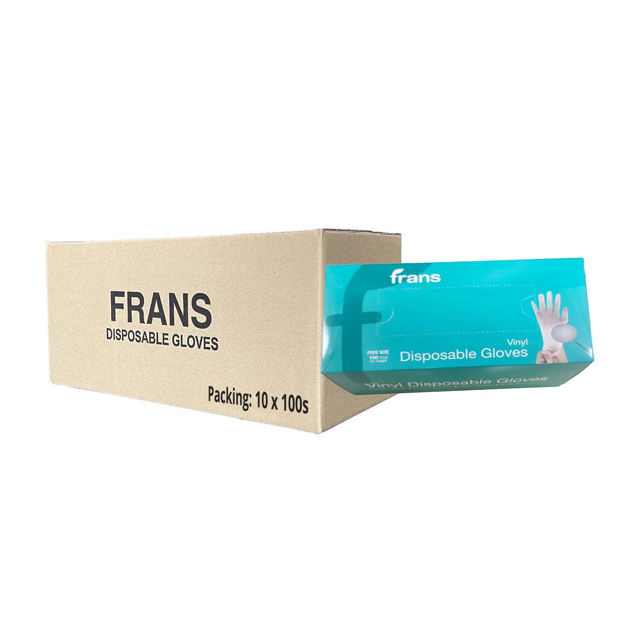 Frans Disposable Glove Vinyl (Carton) | NTUC FairPrice