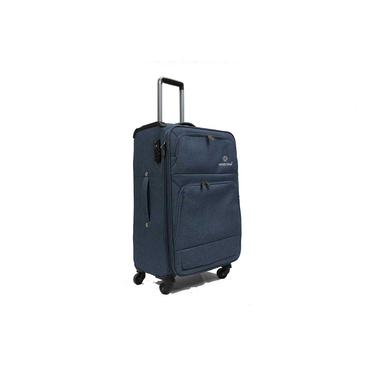 24" Ultralight Expandable Luggage with TSA Lock - Blue | NTUC FairPrice