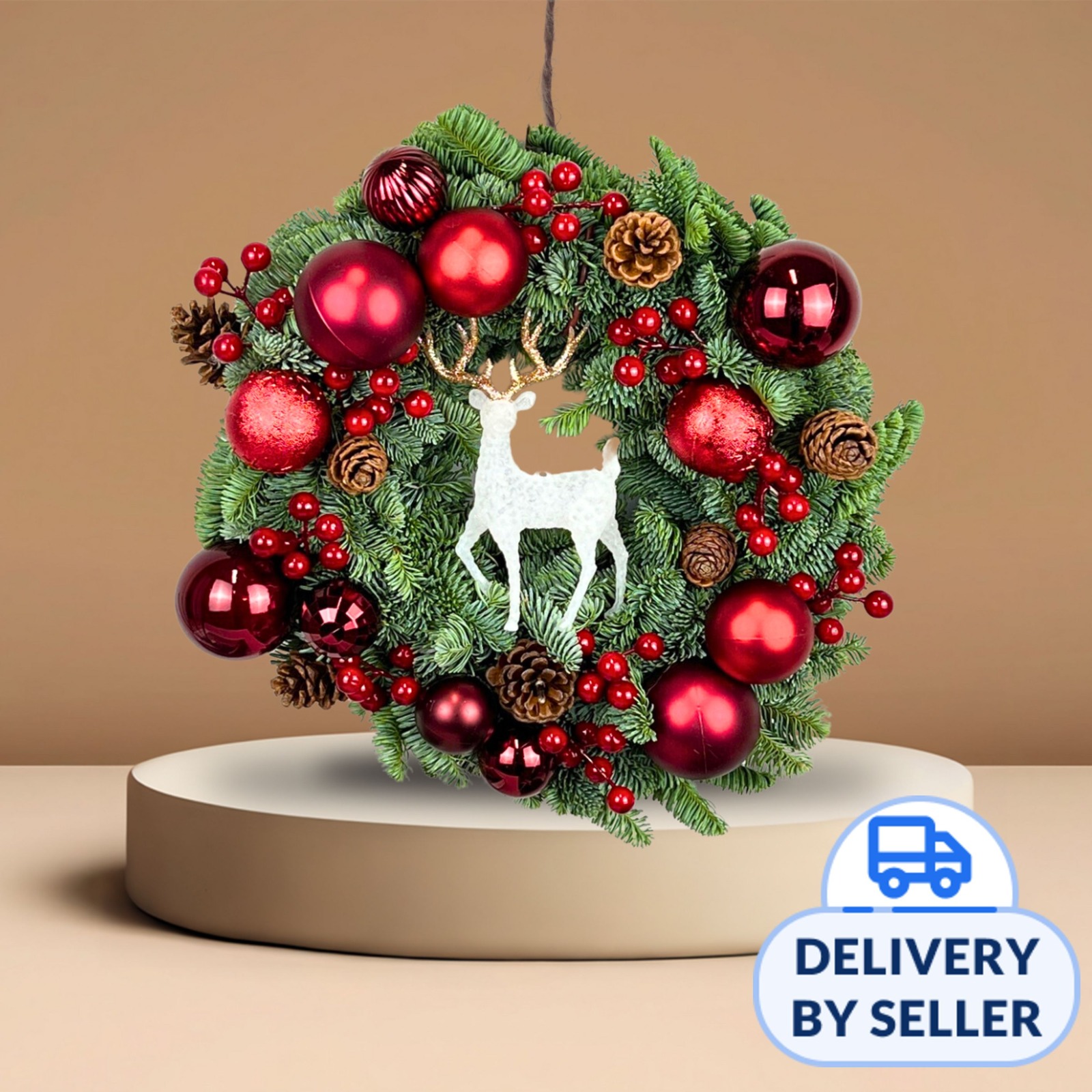 JM Flower Berry Bliss - Christmas Wreath | NTUC FairPrice