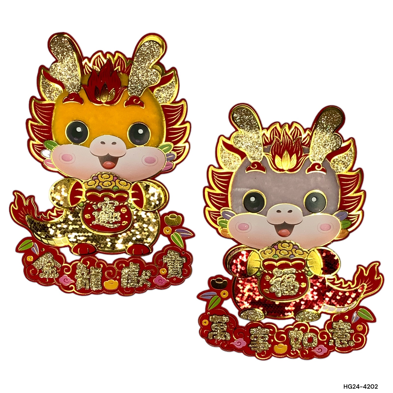 Partyforte CNY Paired Duitie Deco - Furry Dragon money bag L | NTUC ...