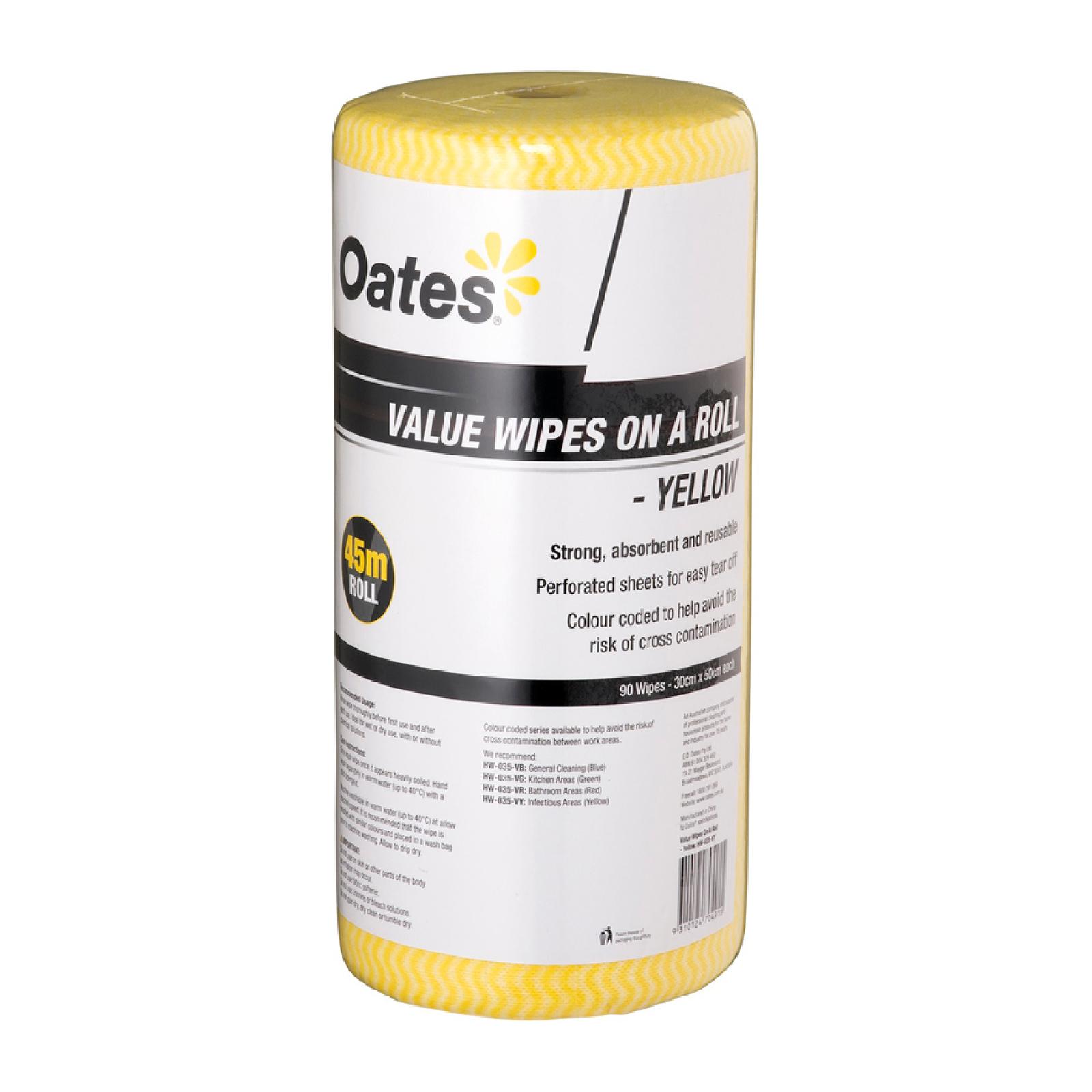 Oates Value Wipes - Yellow | NTUC FairPrice